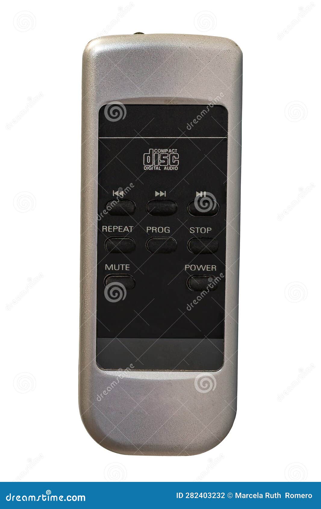 Remote Control for Stereo Radio, Isolated on Blank Background Stock ...