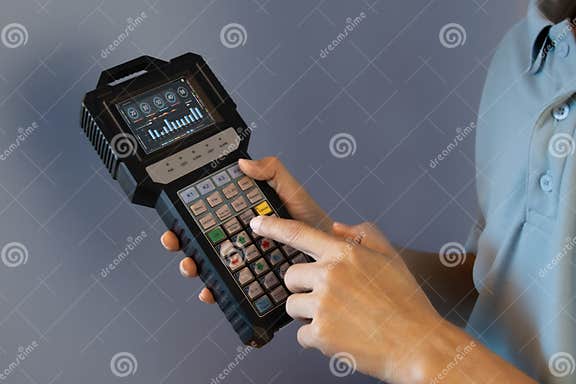 Remote Control System Installer, Machine Control Stock Photo - Image of ...