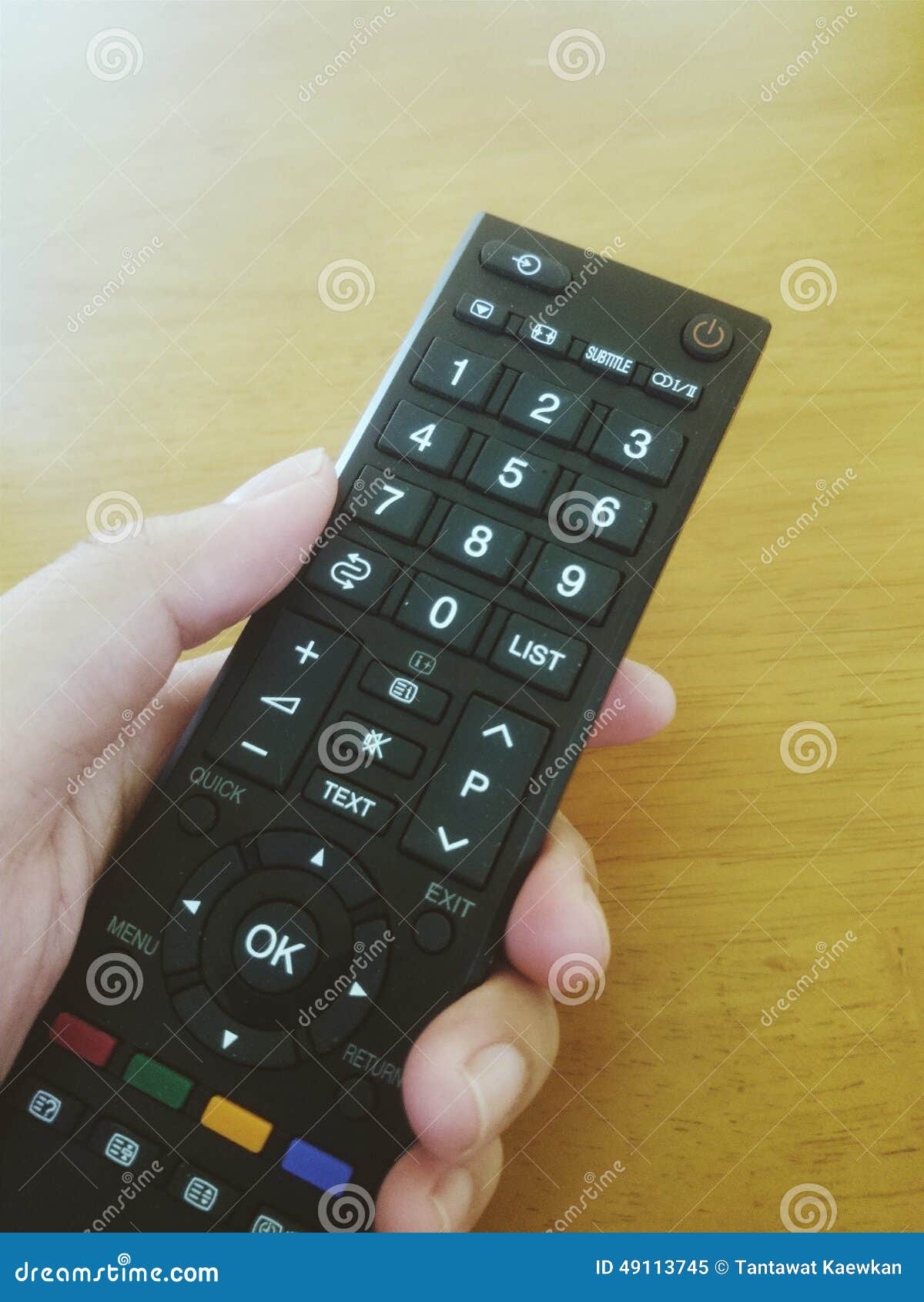 Remote control stock image. Image of hand, remote, television - 49113745