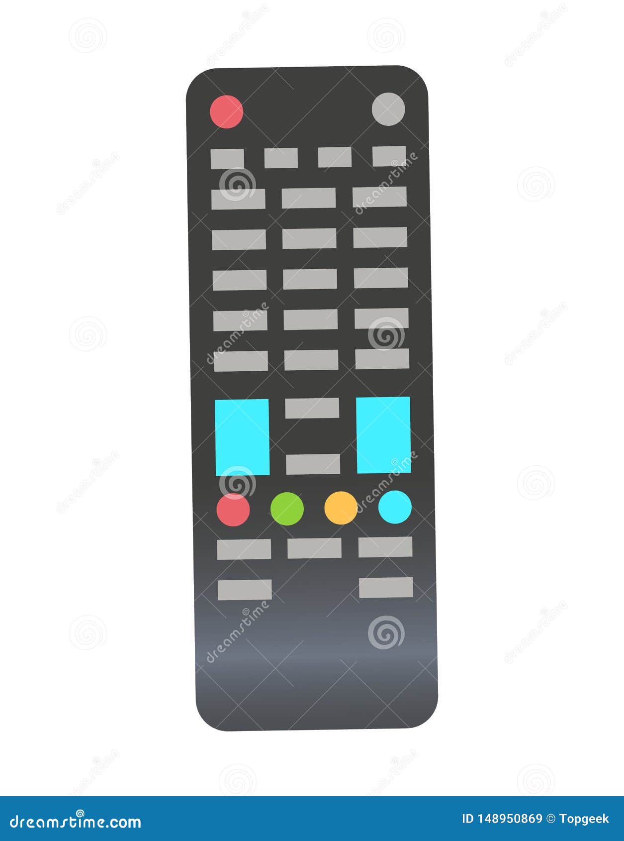 Remote Control for Television Isolated Icon Vector Stock Vector ...