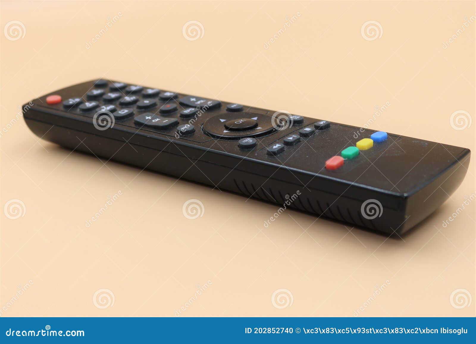 Remote Control for Tv on Background. Stock Photo - Image of digital ...