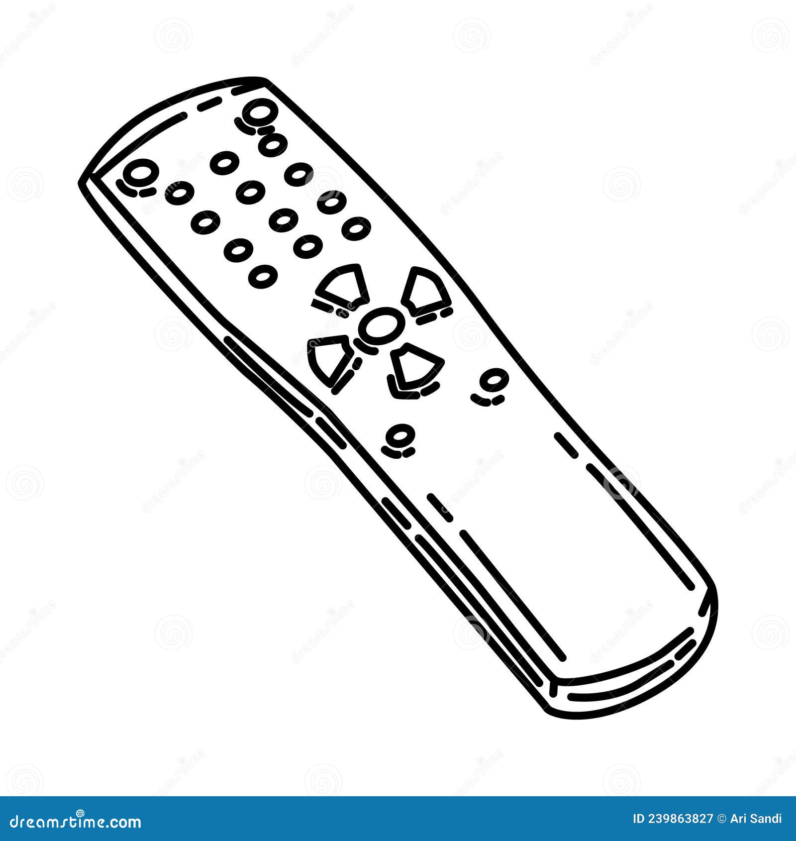 Remote Control Tv Icon. Doodle Hand Drawn or Outline Icon Style Stock ...