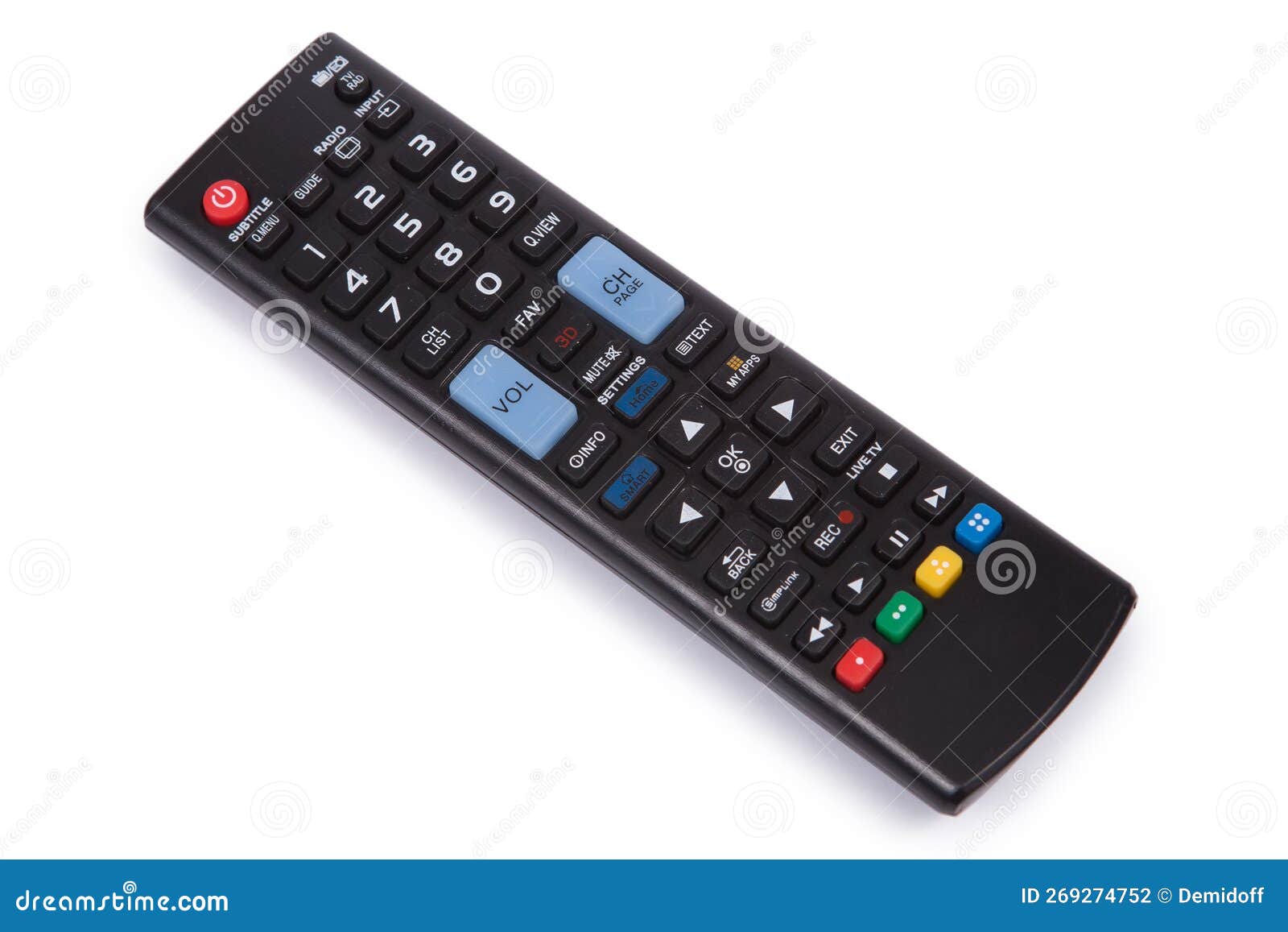 Remote Control stock photo. Image of buttons, black - 269274752