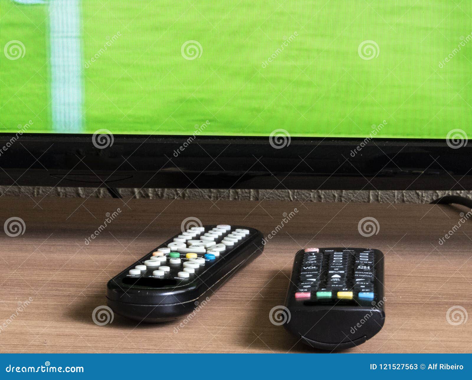 Remote control and tv stock image. Image of remote, screen - 121527563