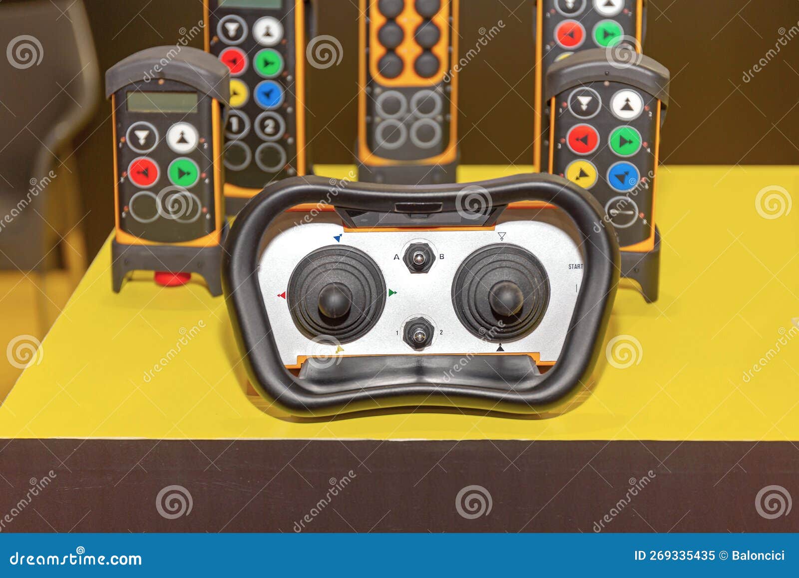 Construction Machines Control Stock Image - Image of display, machinery ...