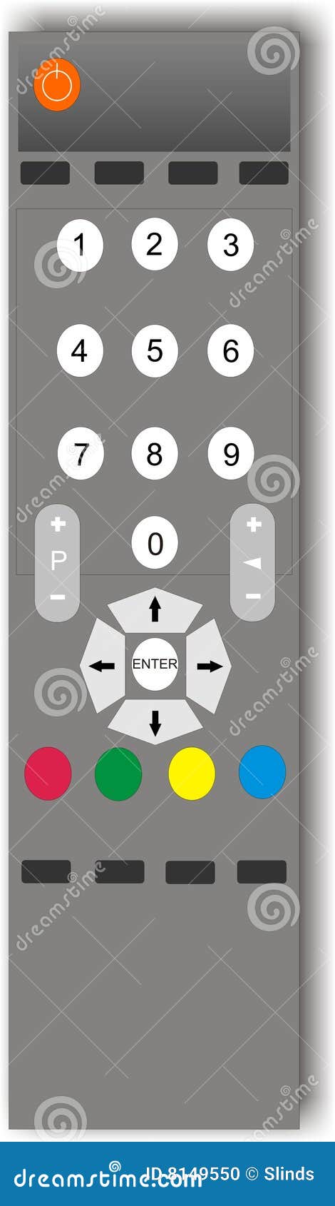 Remote Control Vector stock vector. Illustration of enter - 8149550