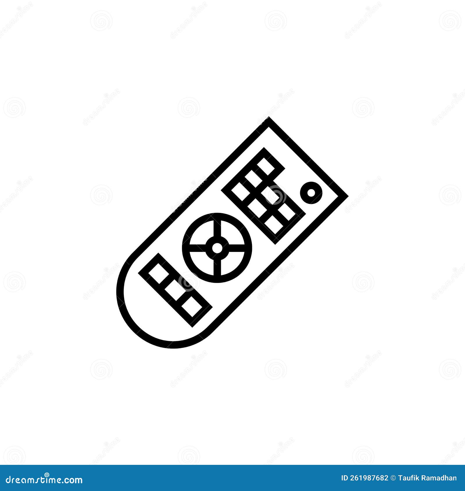 Remote Control Vector Icon. Computer Component Icon Outline Style ...