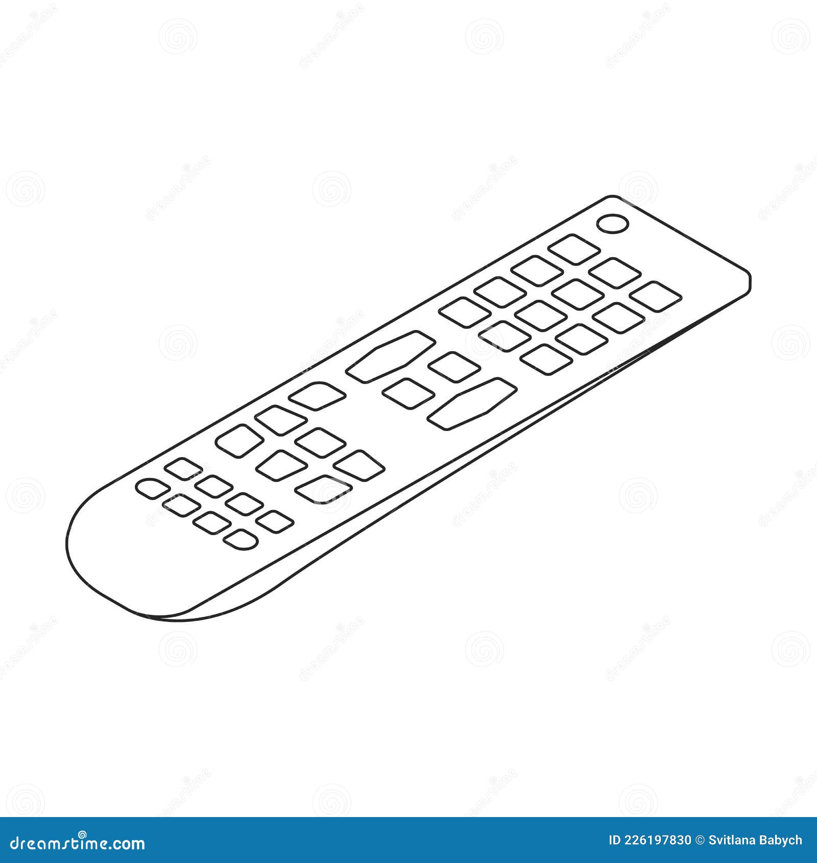 Remote Control Vector Icon. Outline Vector Icon Isolated on White ...