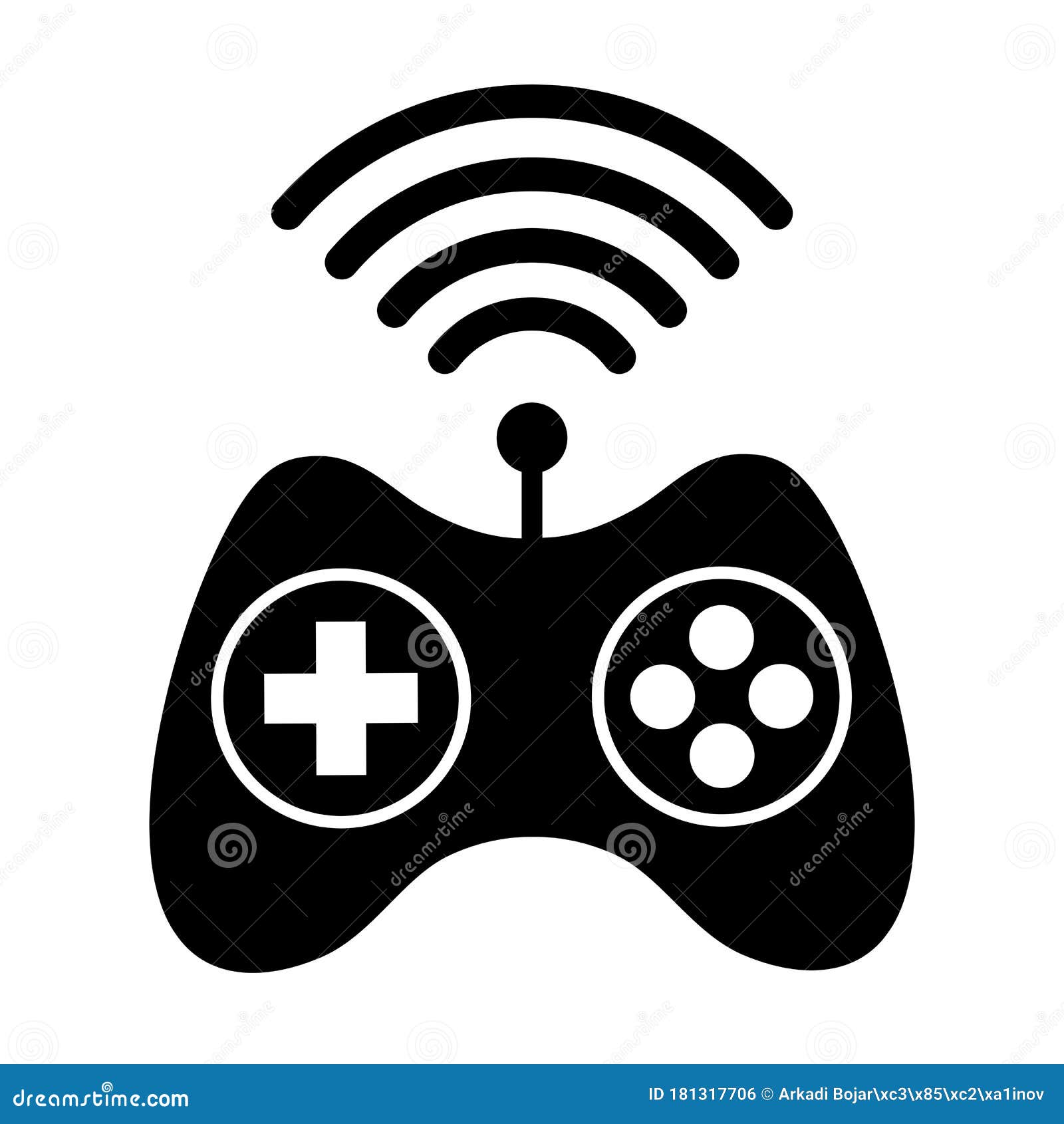 Remote control vector icon stock vector. Illustration of background ...