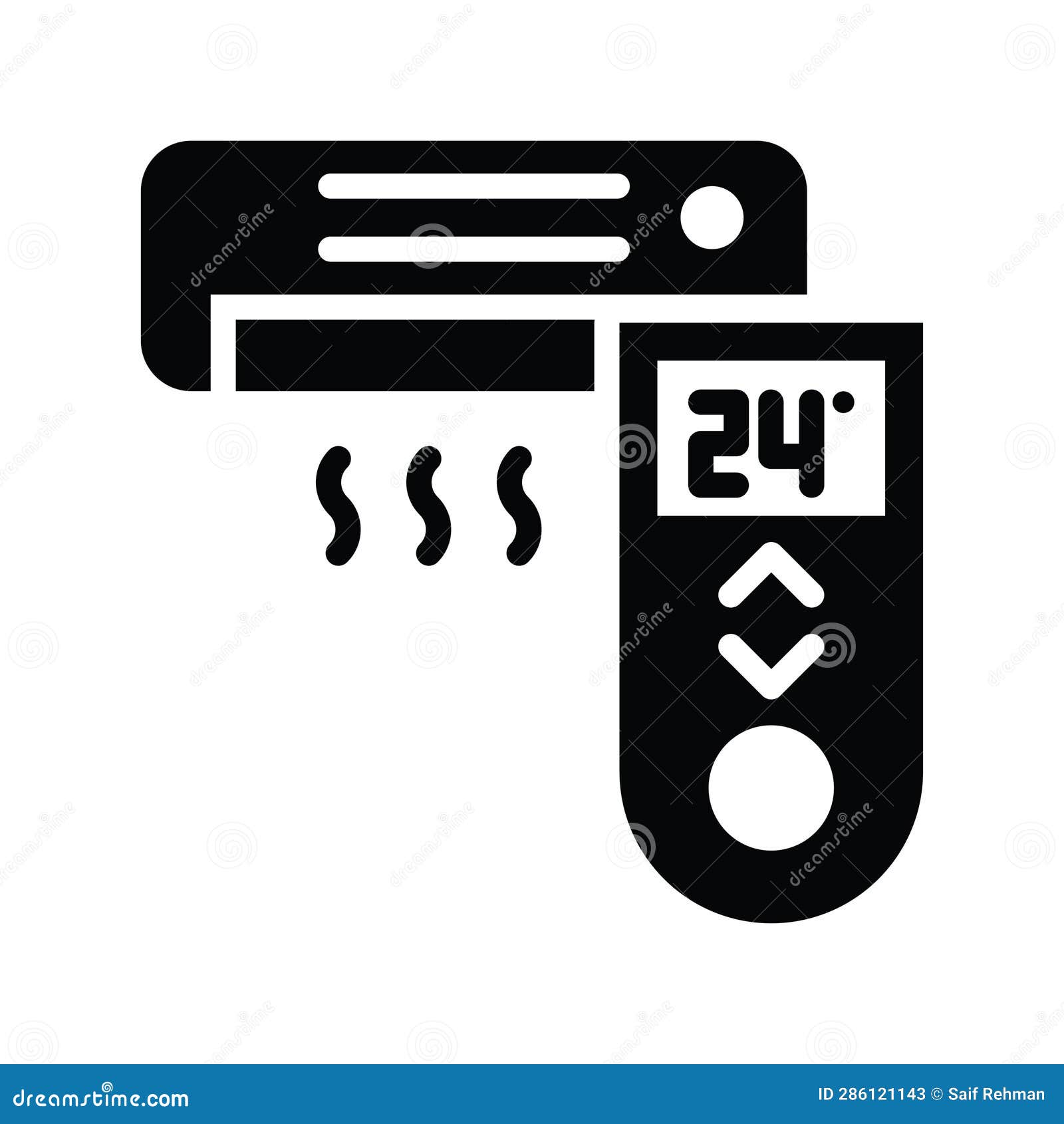 Remote Control Vector Solid Icon Design Illustration. Stock ...