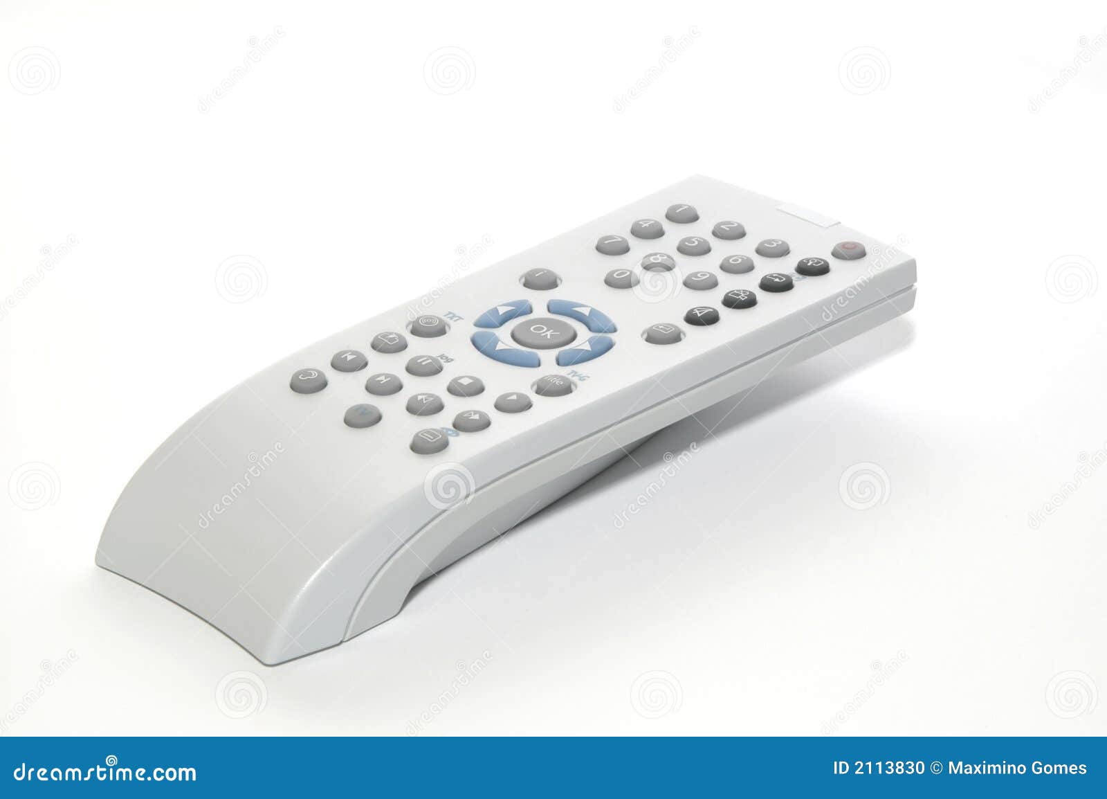 Remote control on white stock photo. Image of digital - 2113830