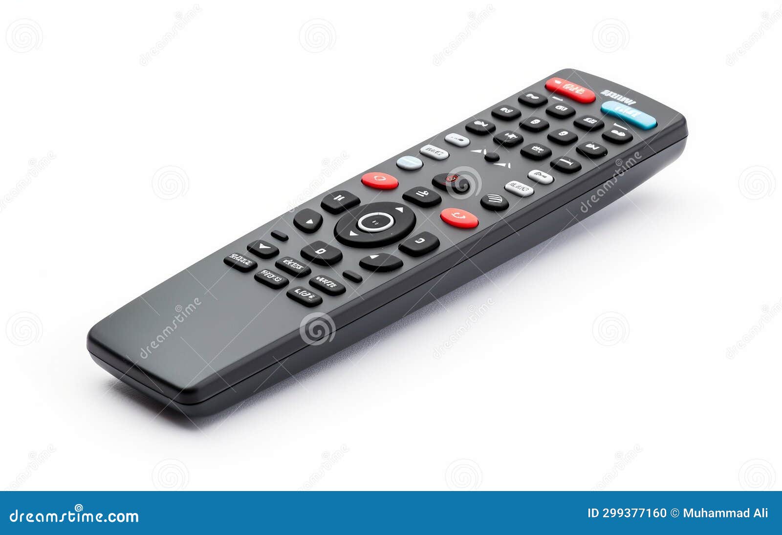 Remote Control on White Background Stock Illustration - Illustration of ...