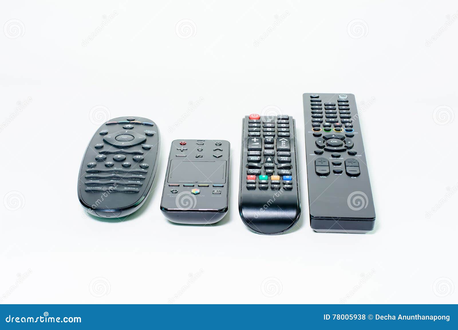 Remote Control on a White Background Stock Photo - Image of horizontal ...