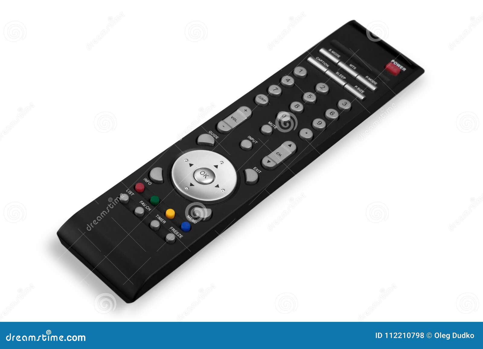Remote Control. on White Background Stock Photo - Image of single ...