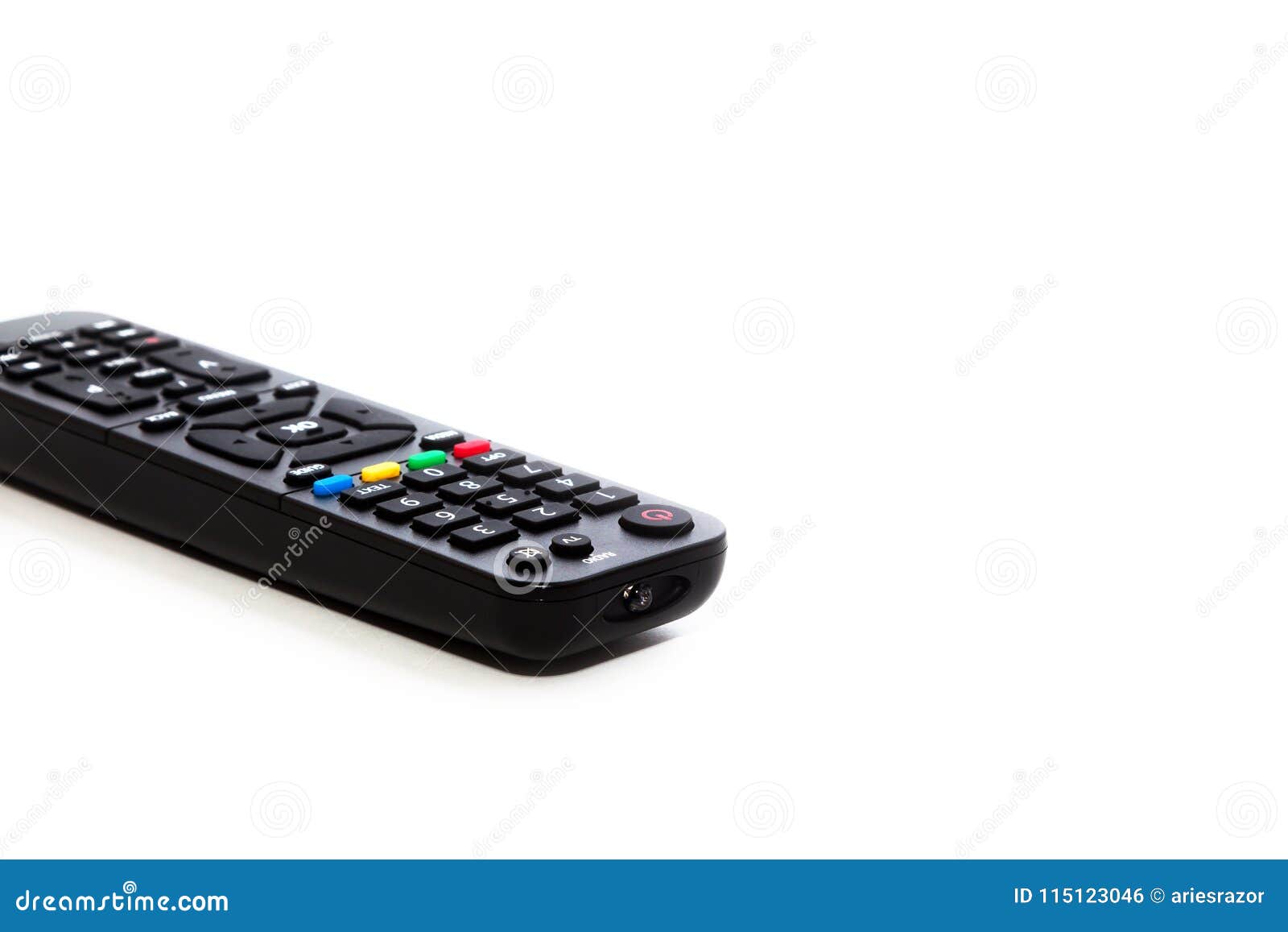 Remote control on white stock photo. Image of cable - 115123046