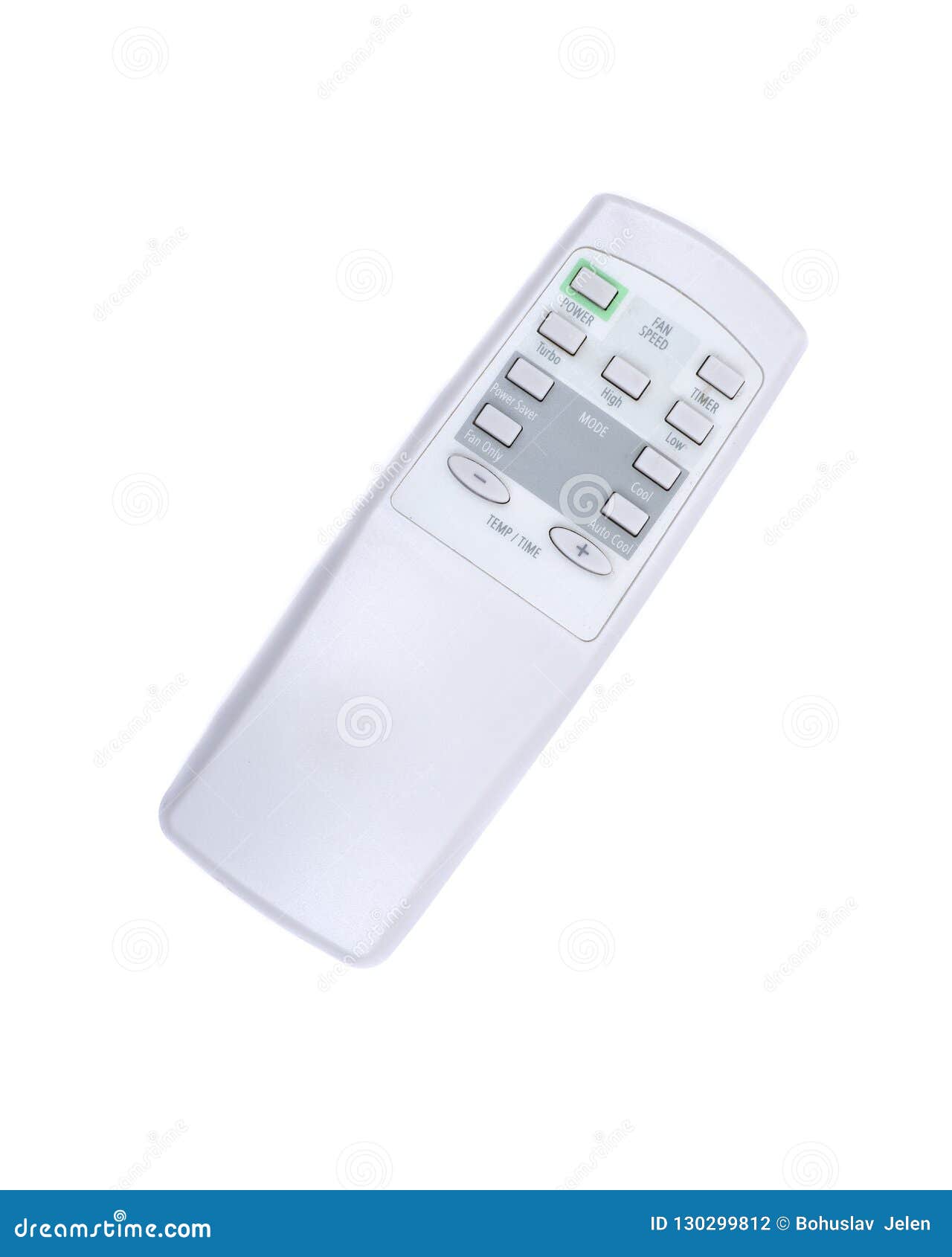 Remote Control for Window Mounted Air Conditioner Isolated on White ...