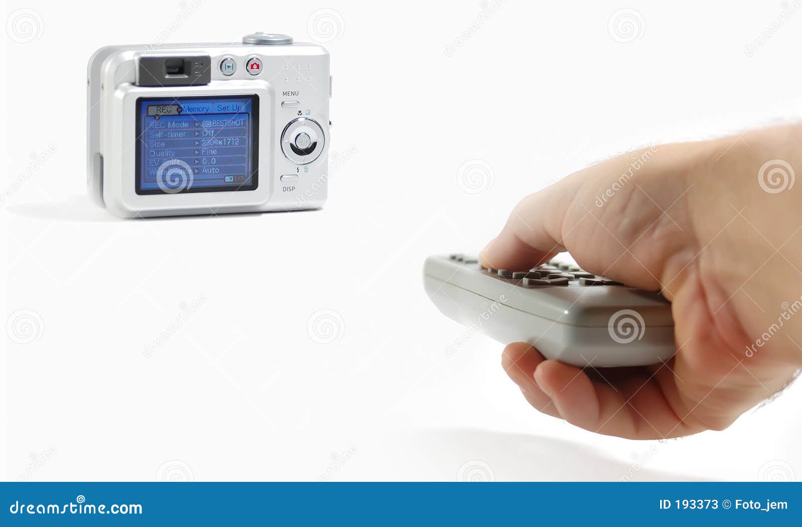 Remote controlled camera stock image. Image of silver, control - 193373