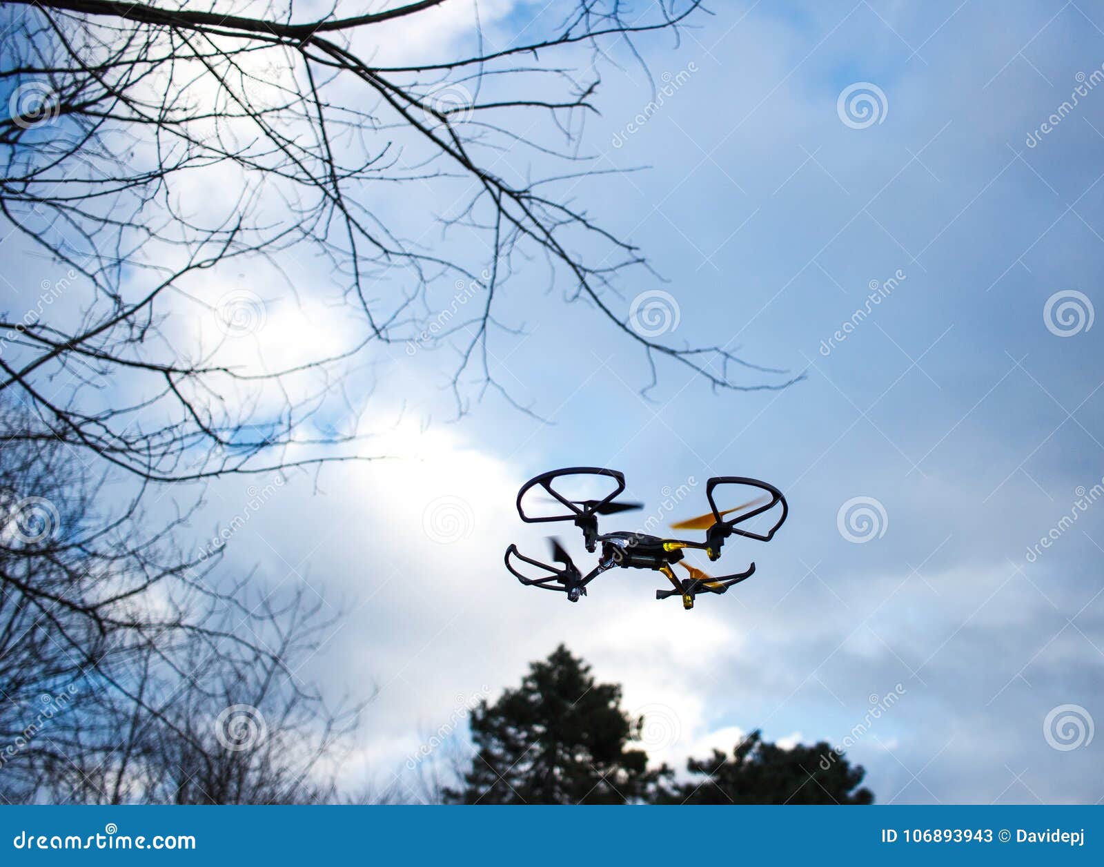 Drone in the sky stock image. Image of aerial, control - 106893943