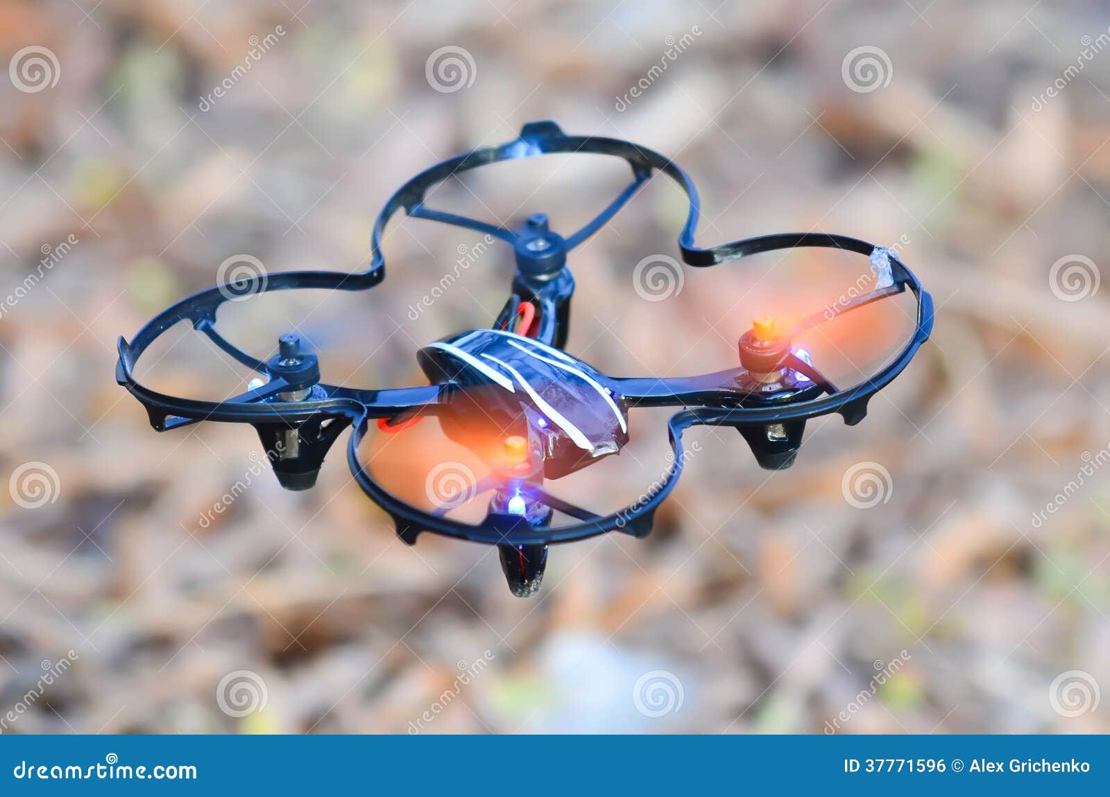 Remote Controlled Quadcopter Drone Stock Photo - Image of heli ...