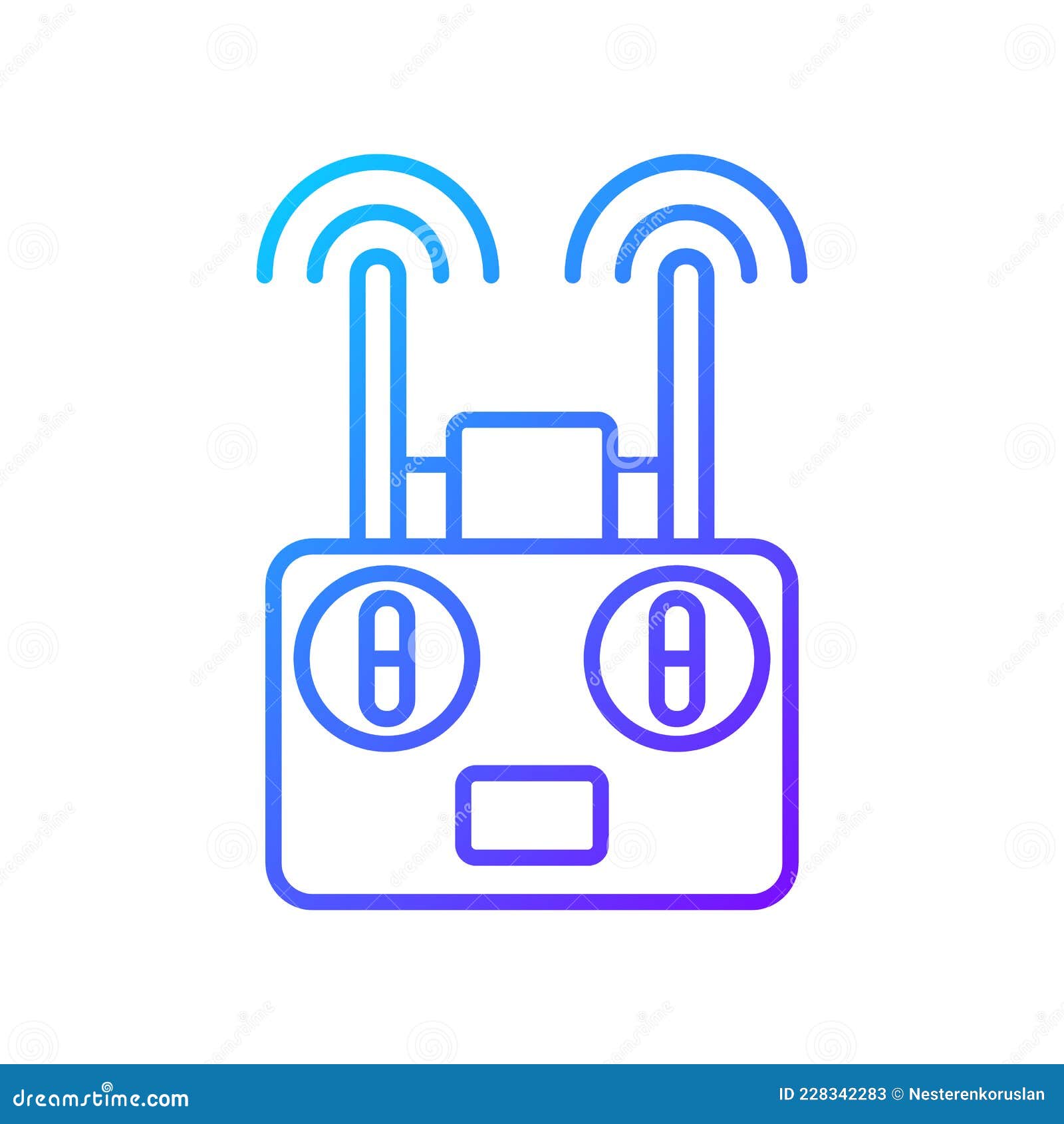 Remote Controller Gradient Linear Vector Manual Label Icon ...