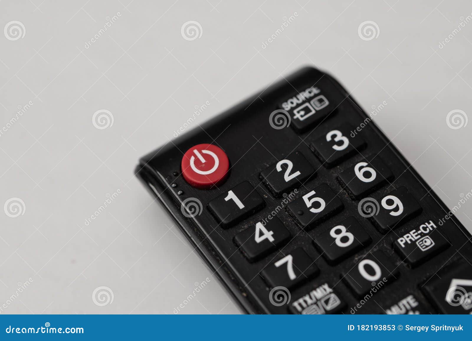 Remote Controller Isolated on a White Background Stock Image - Image of ...
