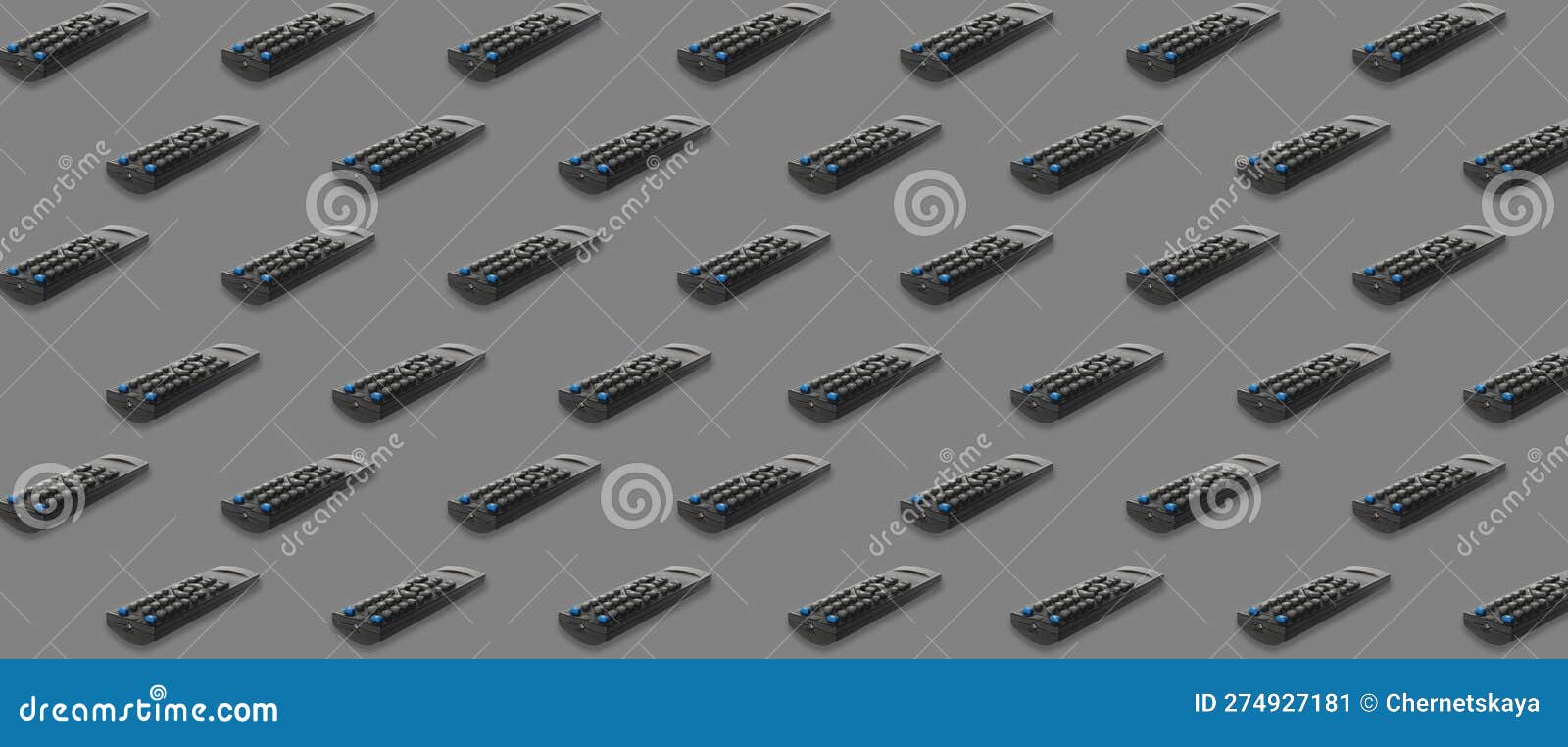 Remote Controller Pattern on Grey Background. Collage Design Stock ...