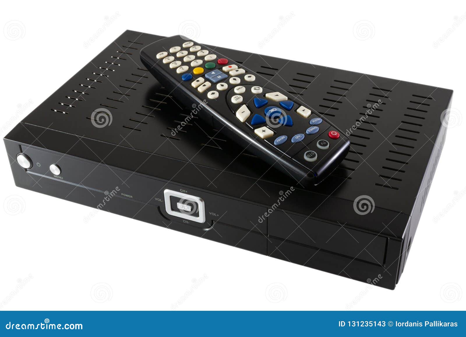 Remote Controller and Receiver for Satellite and IP TV STB Iso Stock ...