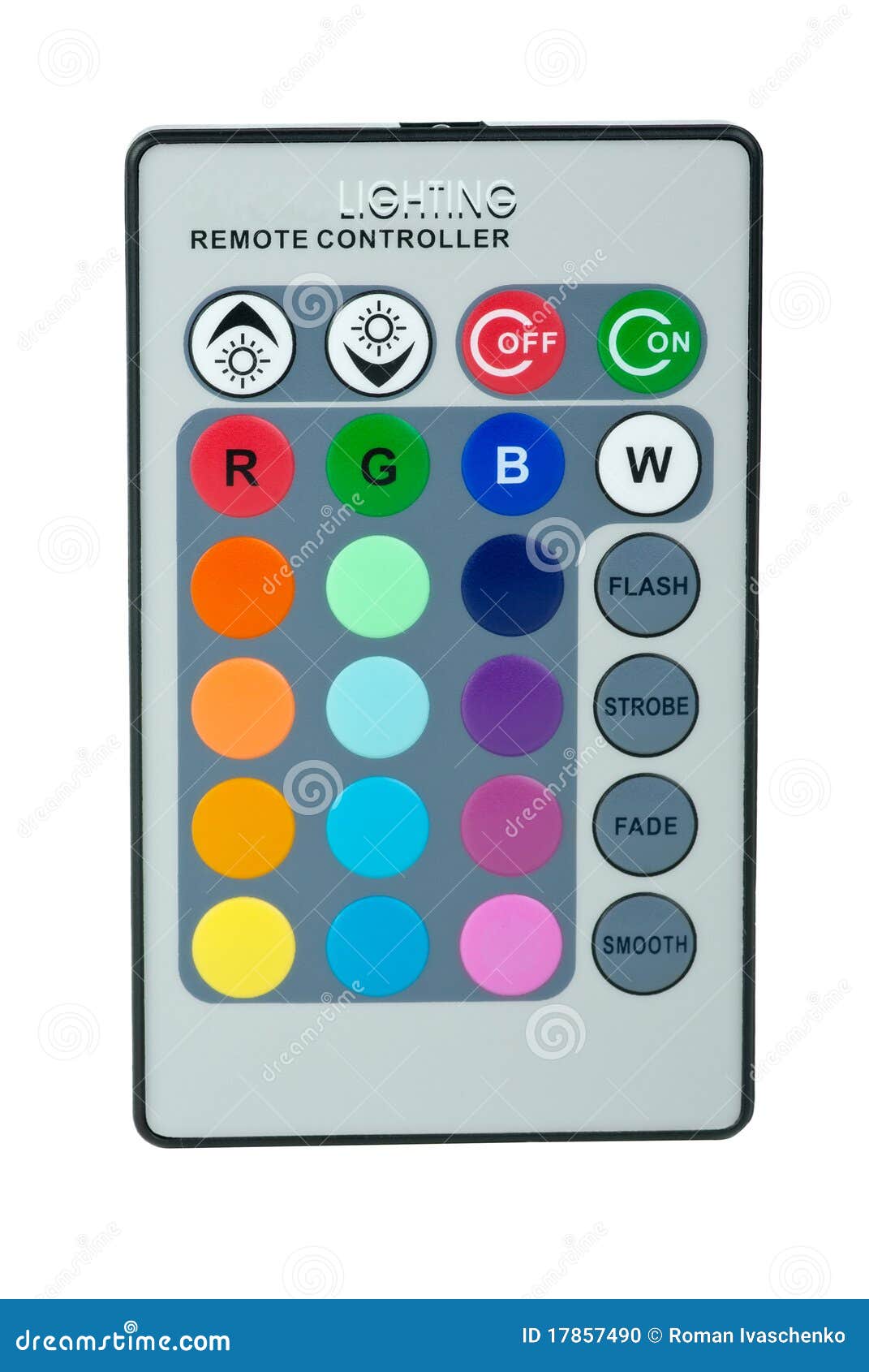 Remote Controller for RGB LED Lamp Stock Photo - Image of unit, full ...