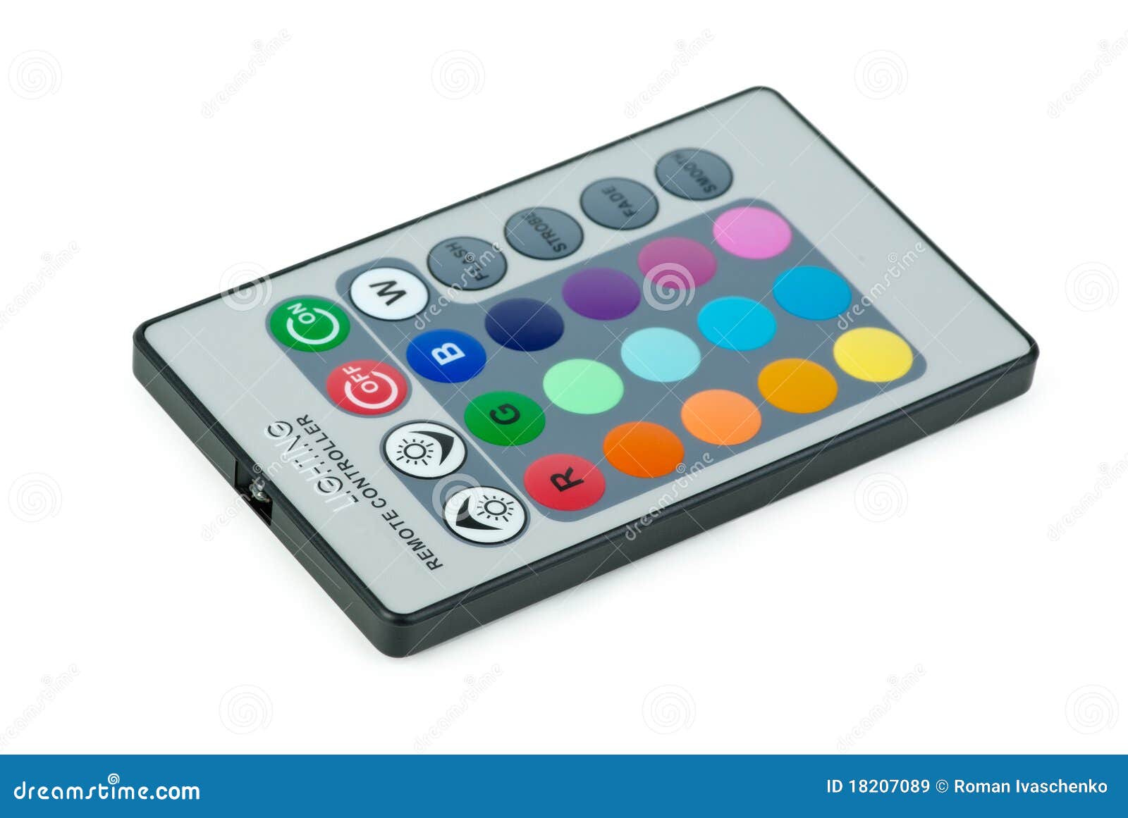 Remote Controller for RGB LED Lamp Stock Image - Image of compact ...