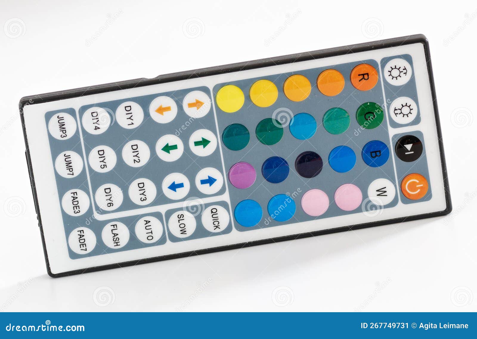 Remote Controller for RGB LED Lamp . Stock Image - Image of regulator ...