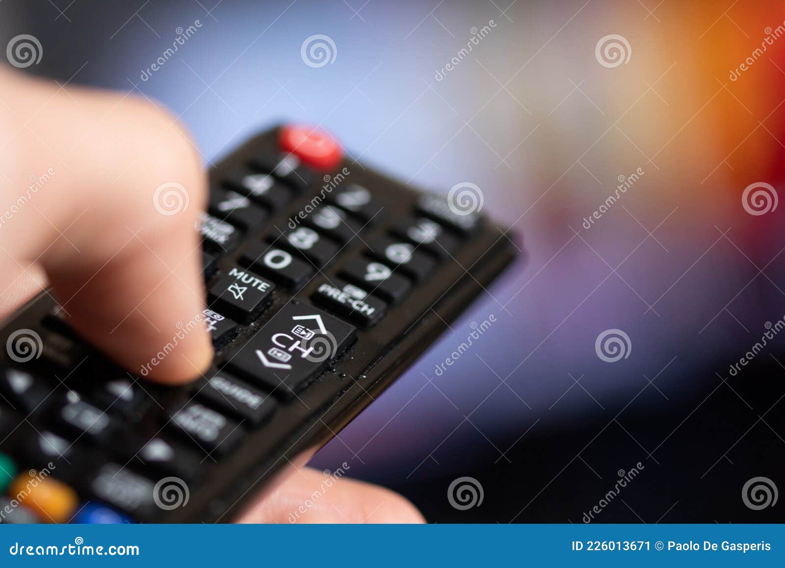 Remote Controller for TV Streaming Services Stock Image - Image of ...
