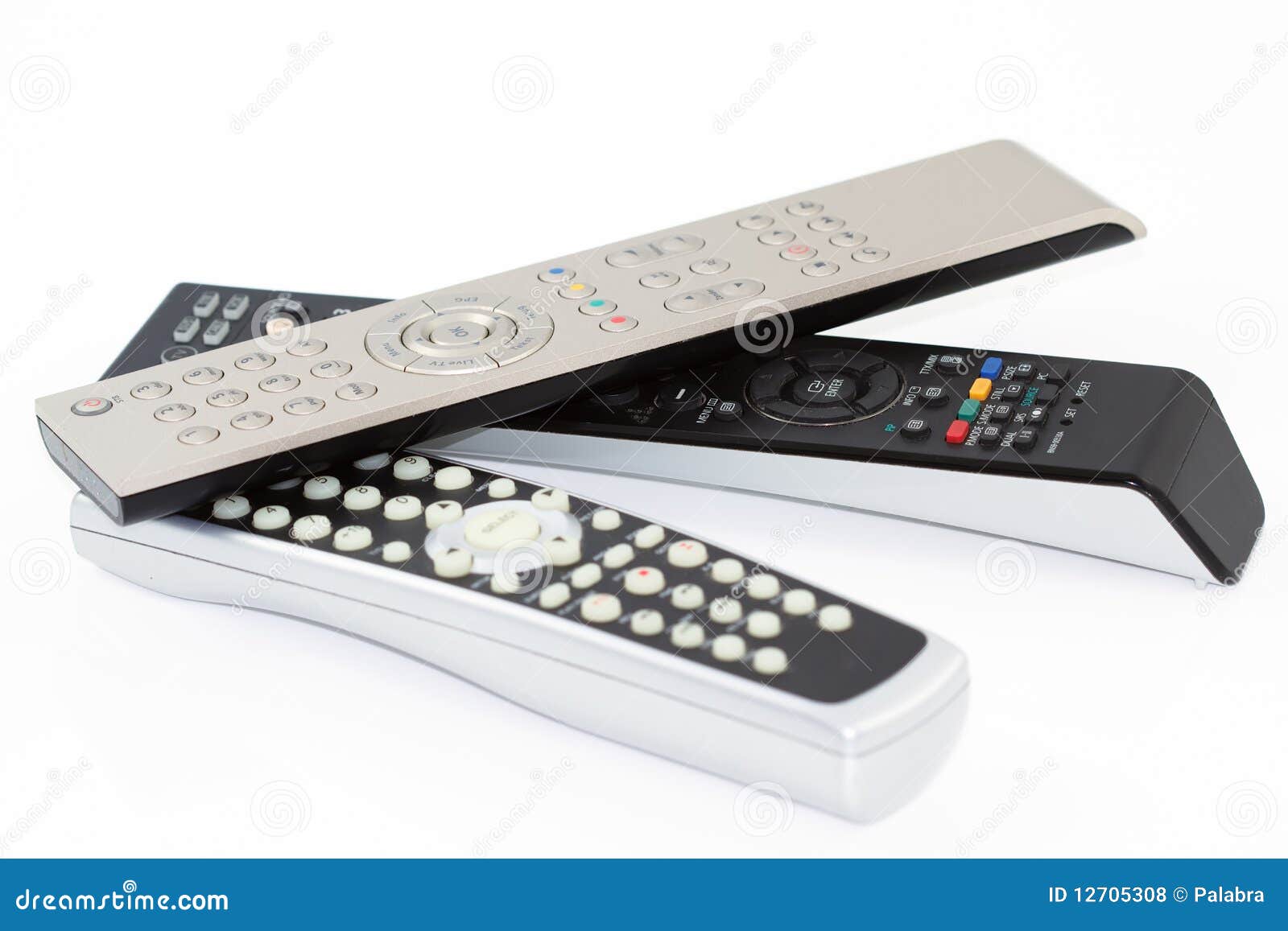 Remote controls stock photo. Image of remote, plastic - 12705308