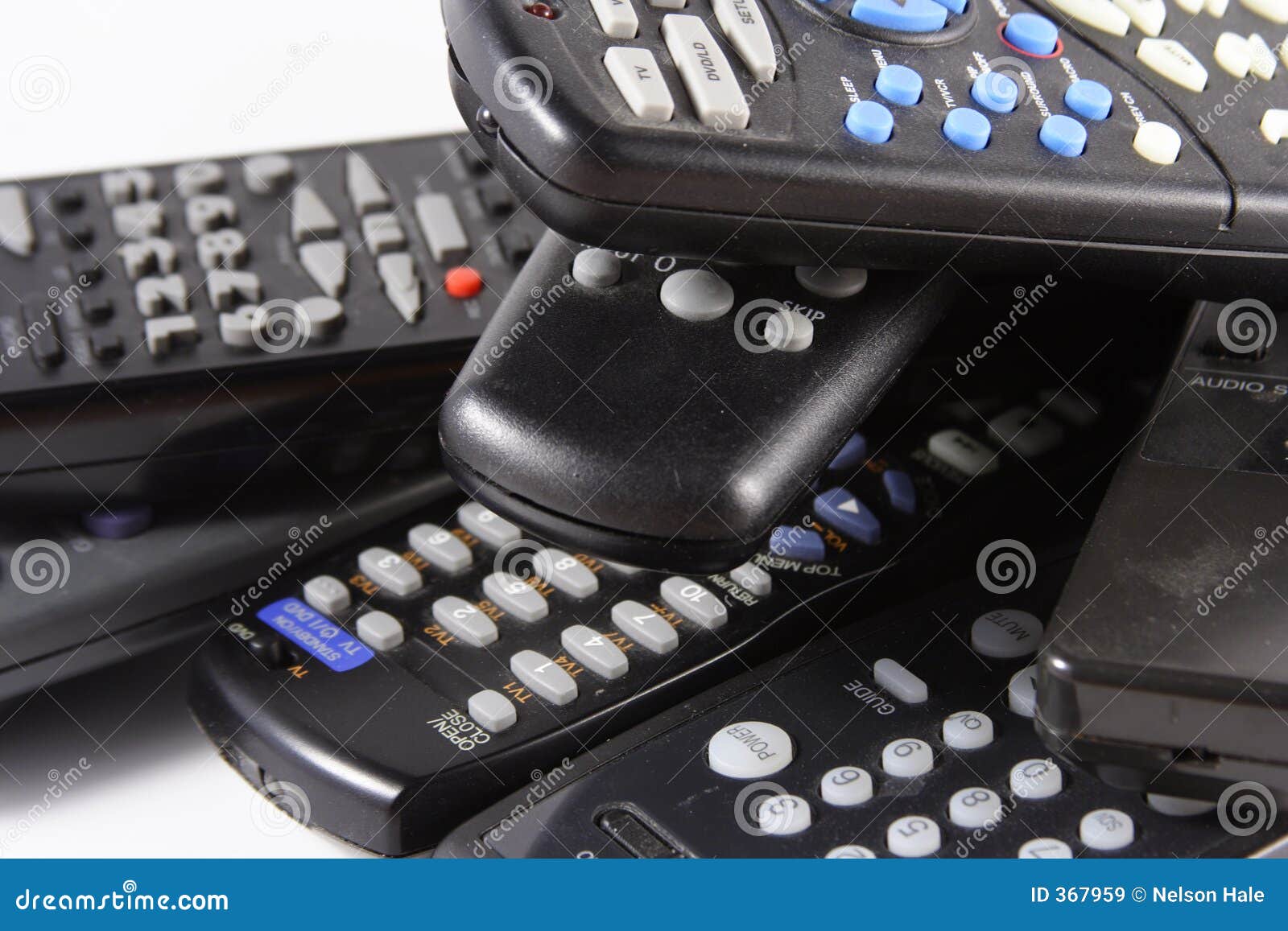 Remote controls stock image. Image of electronics, cable - 367959