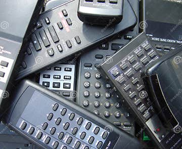 Remote Controls stock image. Image of detail, digital, black - 95235
