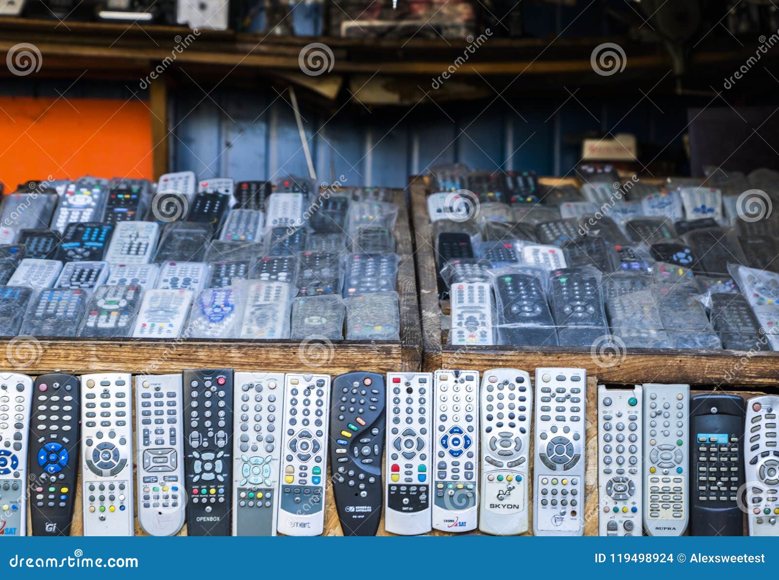 Remote controls editorial stock image. Image of multimedia - 119498924