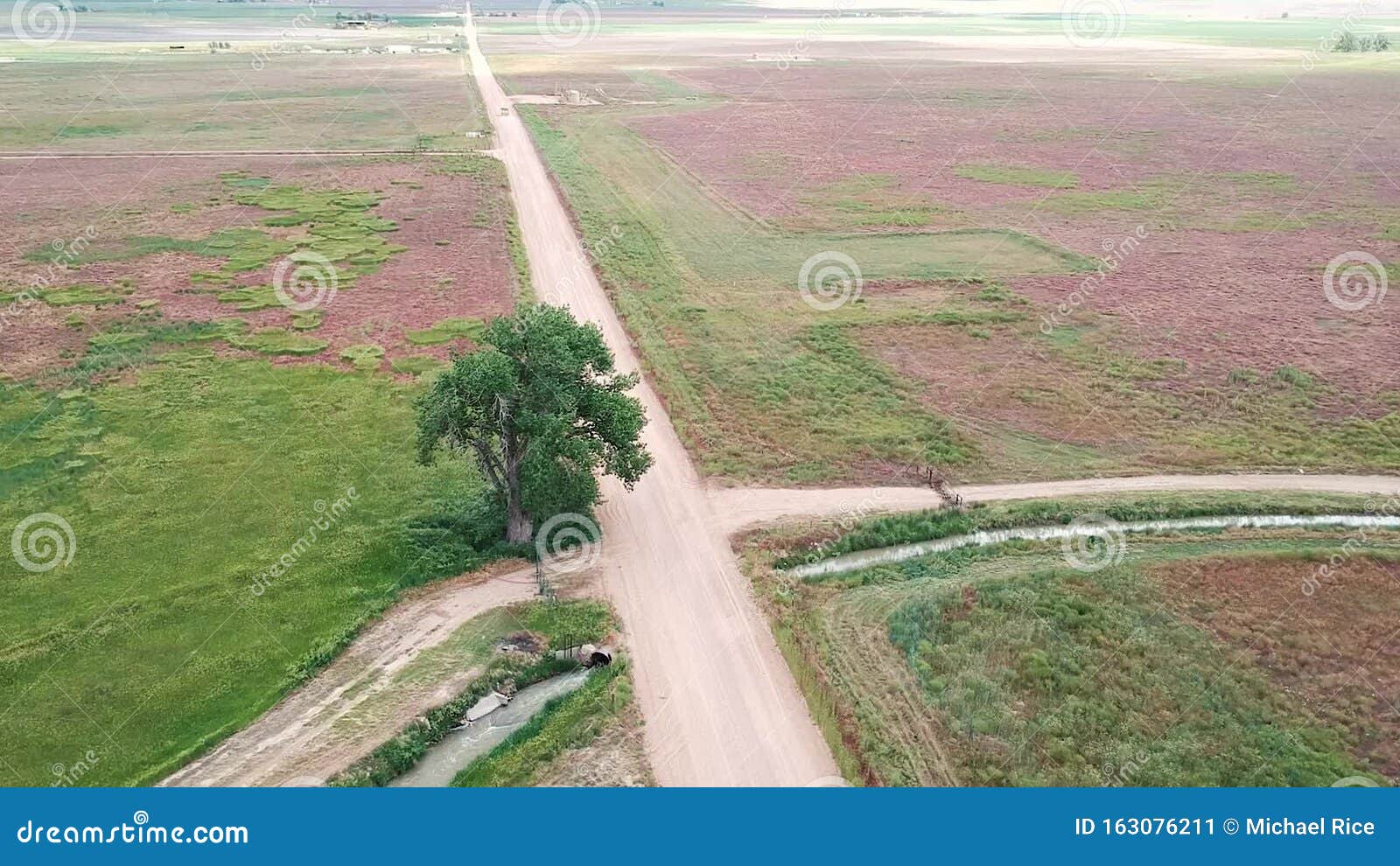 Remote crossroads stock video. Video of panoramic, escape - 163076211