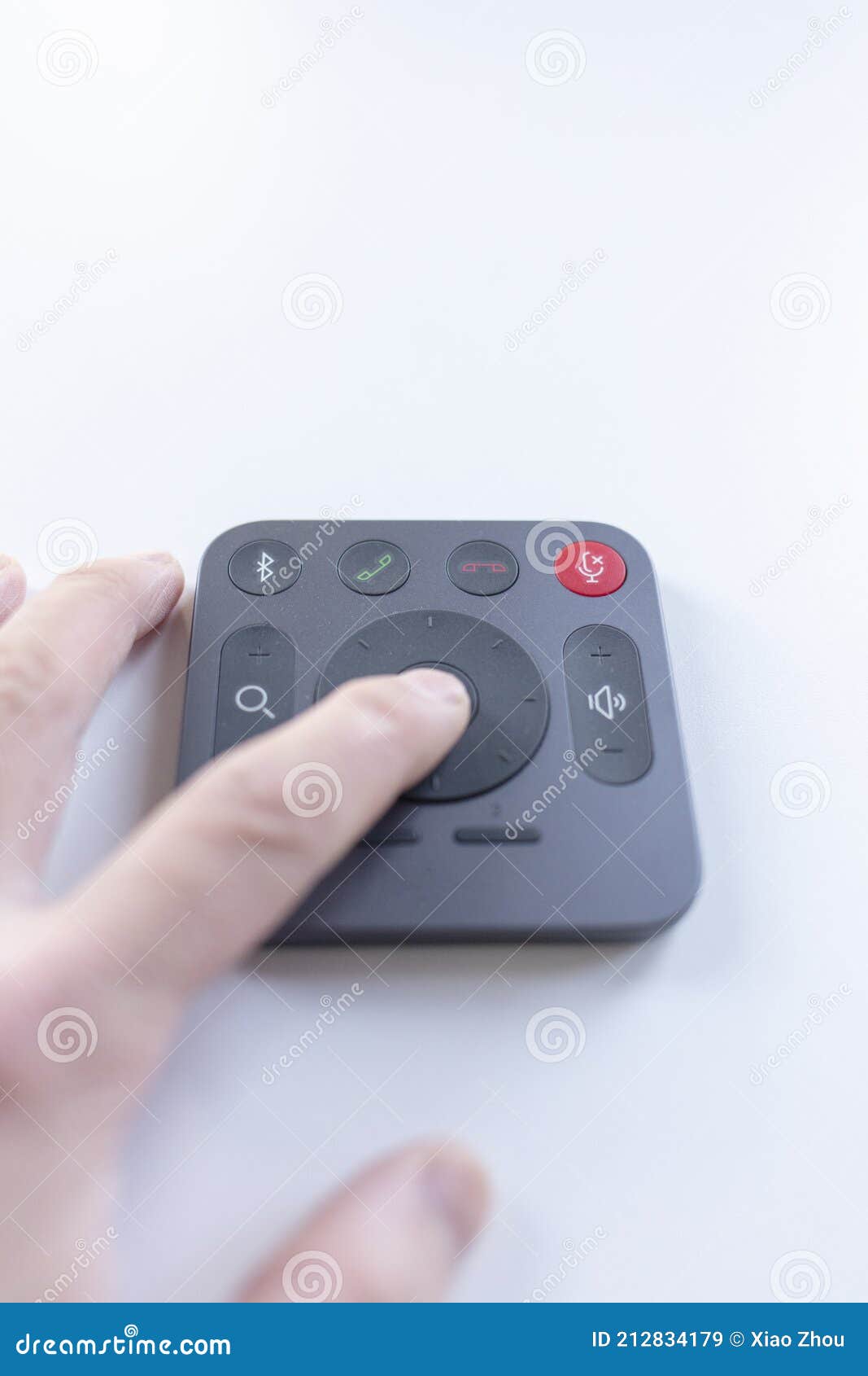 Remote Device of Office Meeting Room Stock Image - Image of control ...