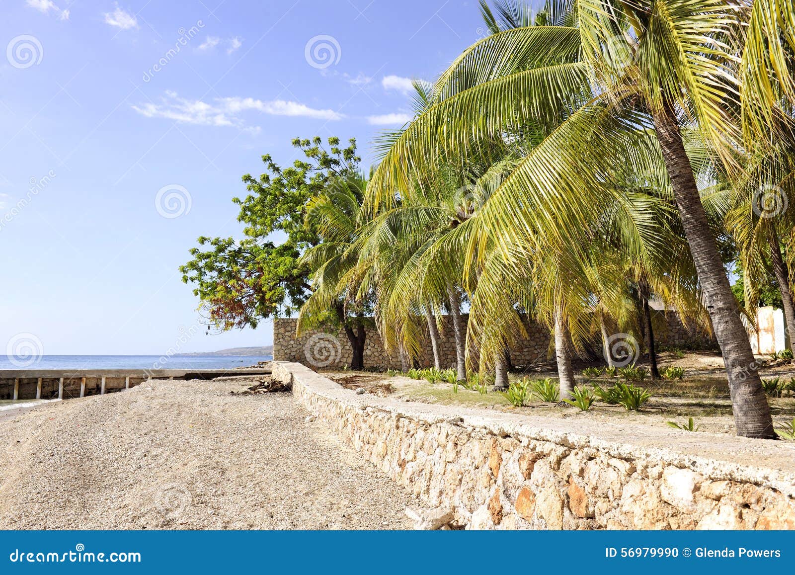 Remote Haitian Beach stock photo. Image of remote, sunny - 56979990