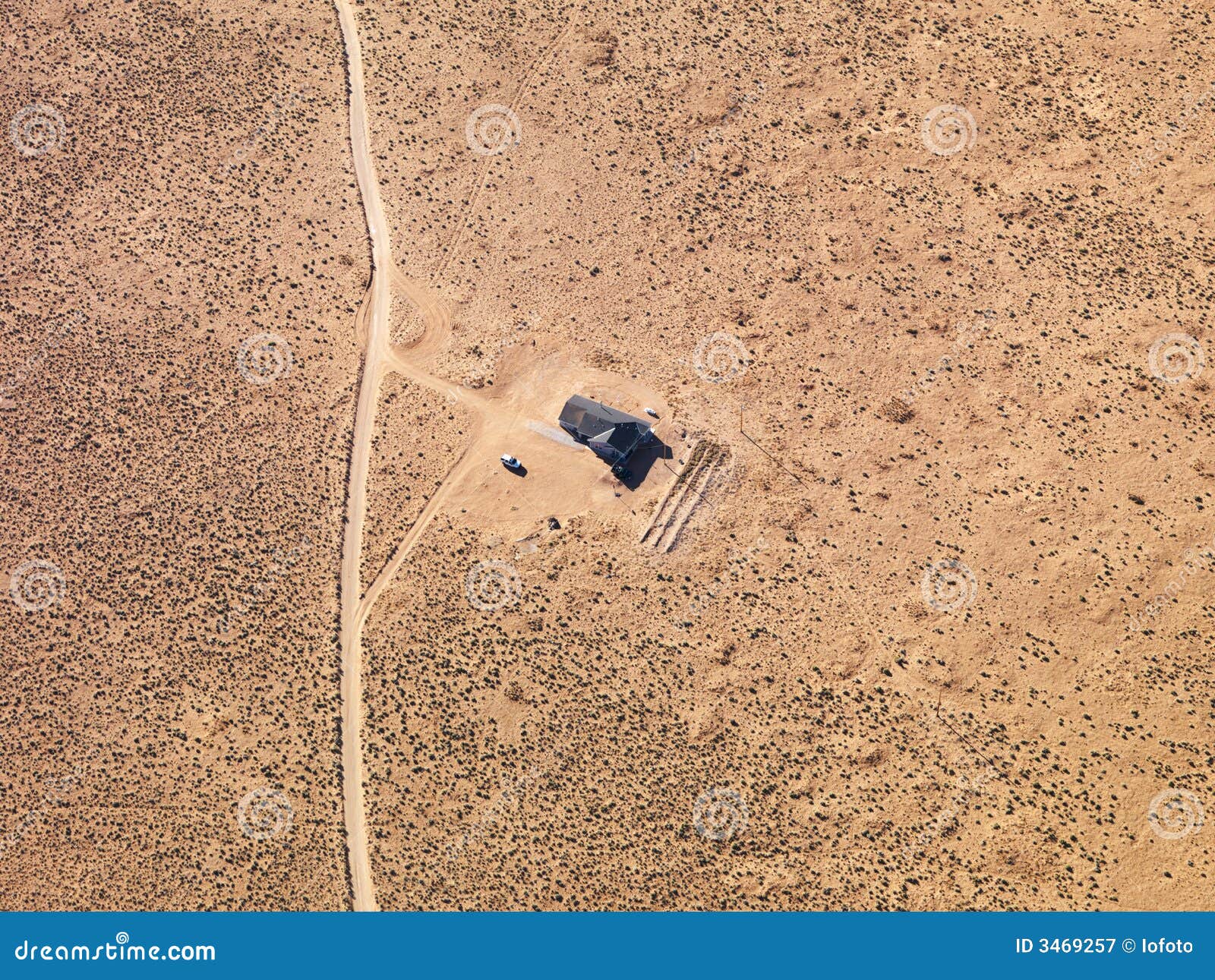 Remote house aerial. stock image. Image of unpopulated - 3469257