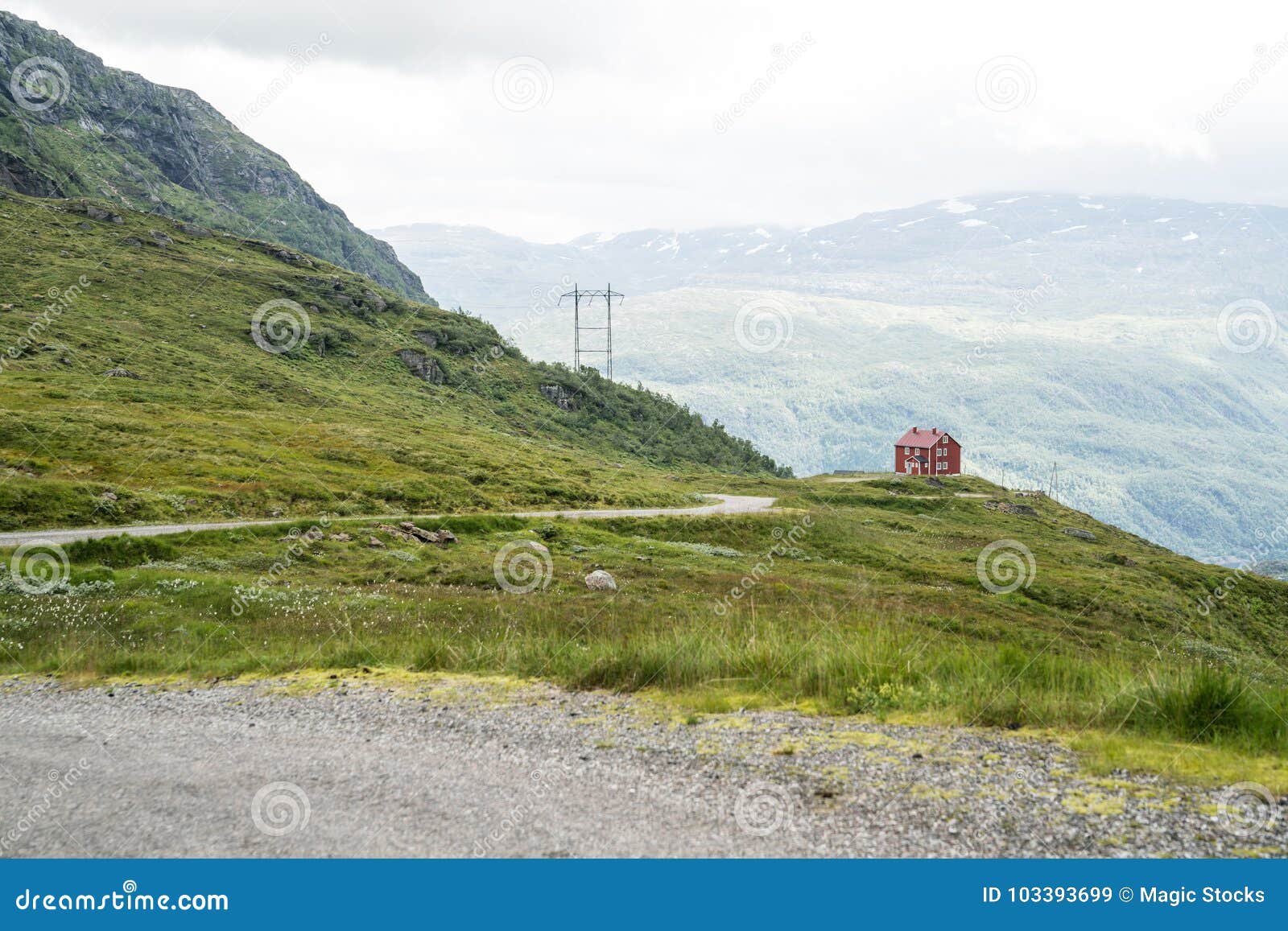 Remote House stock image. Image of transport, norge - 103393699