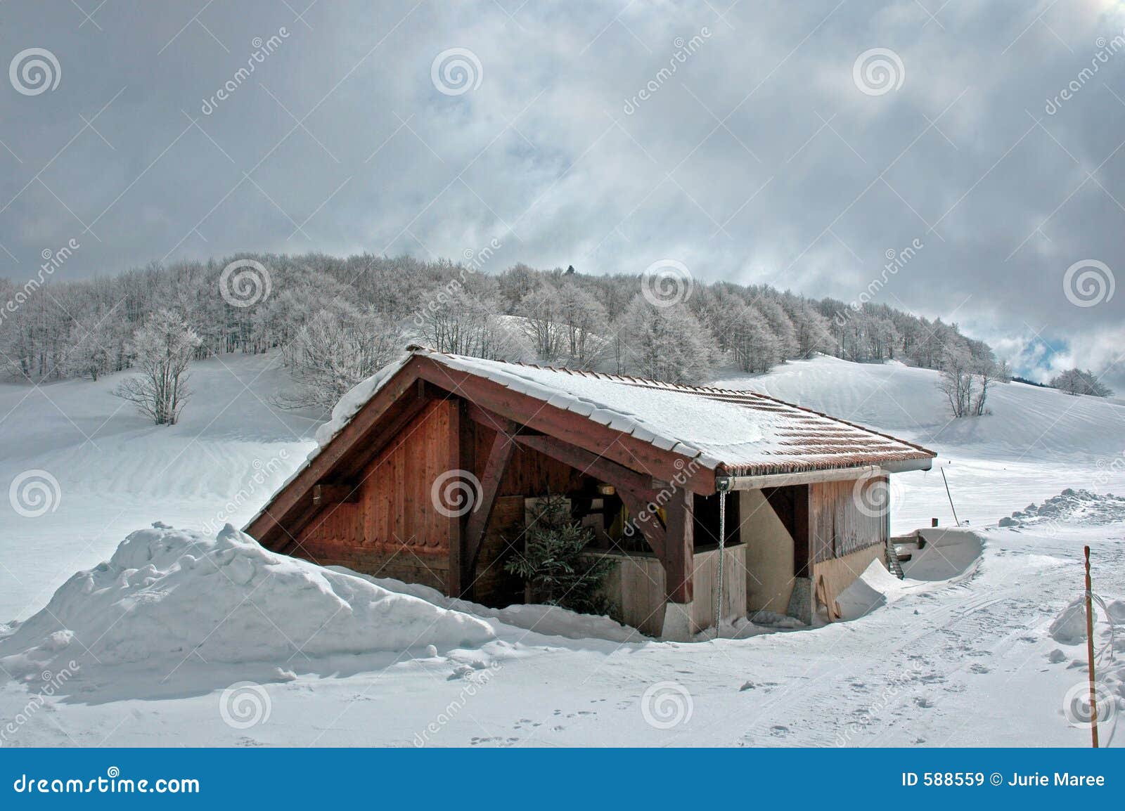 Remote hut. stock image. Image of white, lonely, remote - 588559