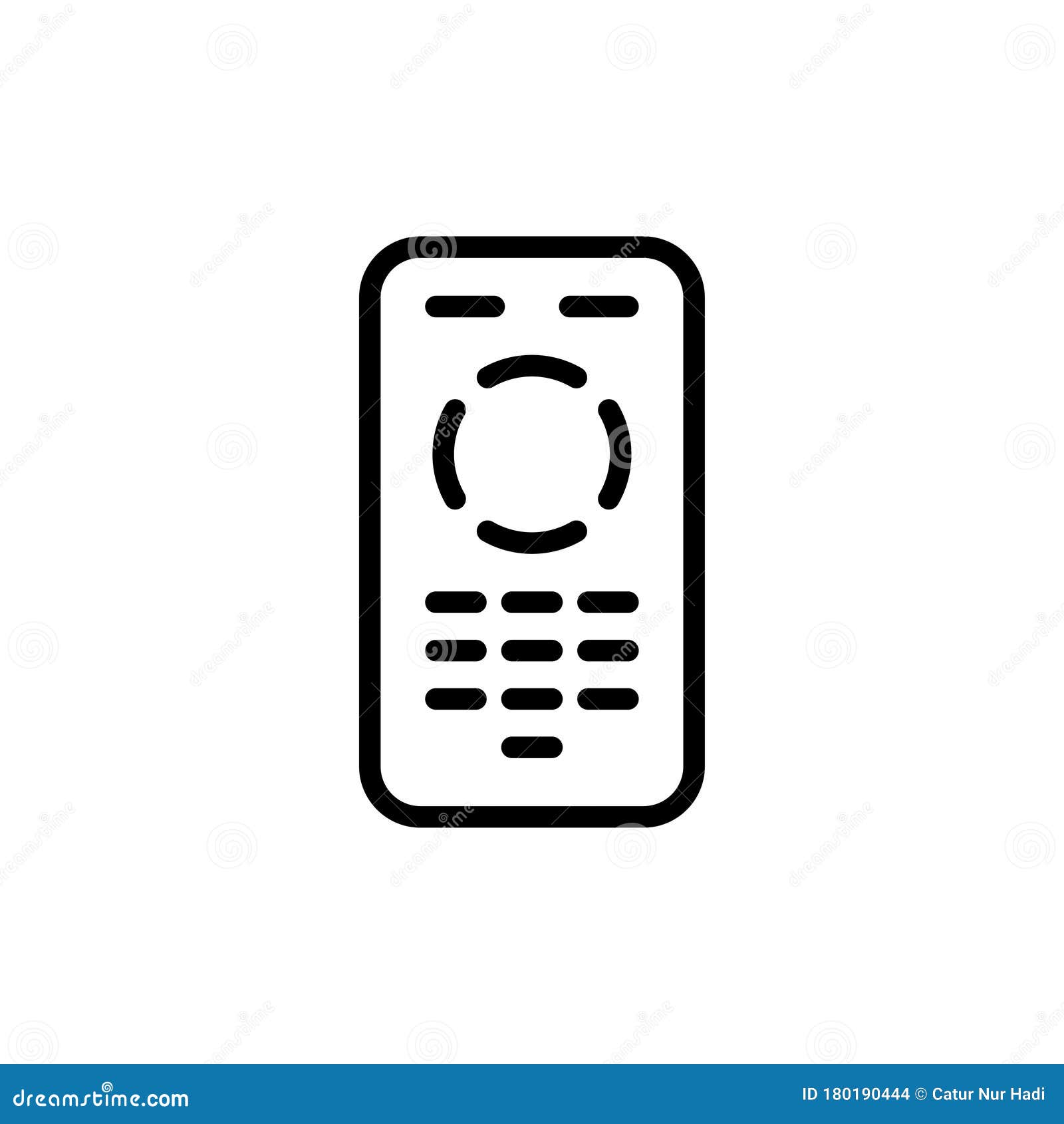 Remote Icon Flat Vector Template Design Trendy Stock Vector ...