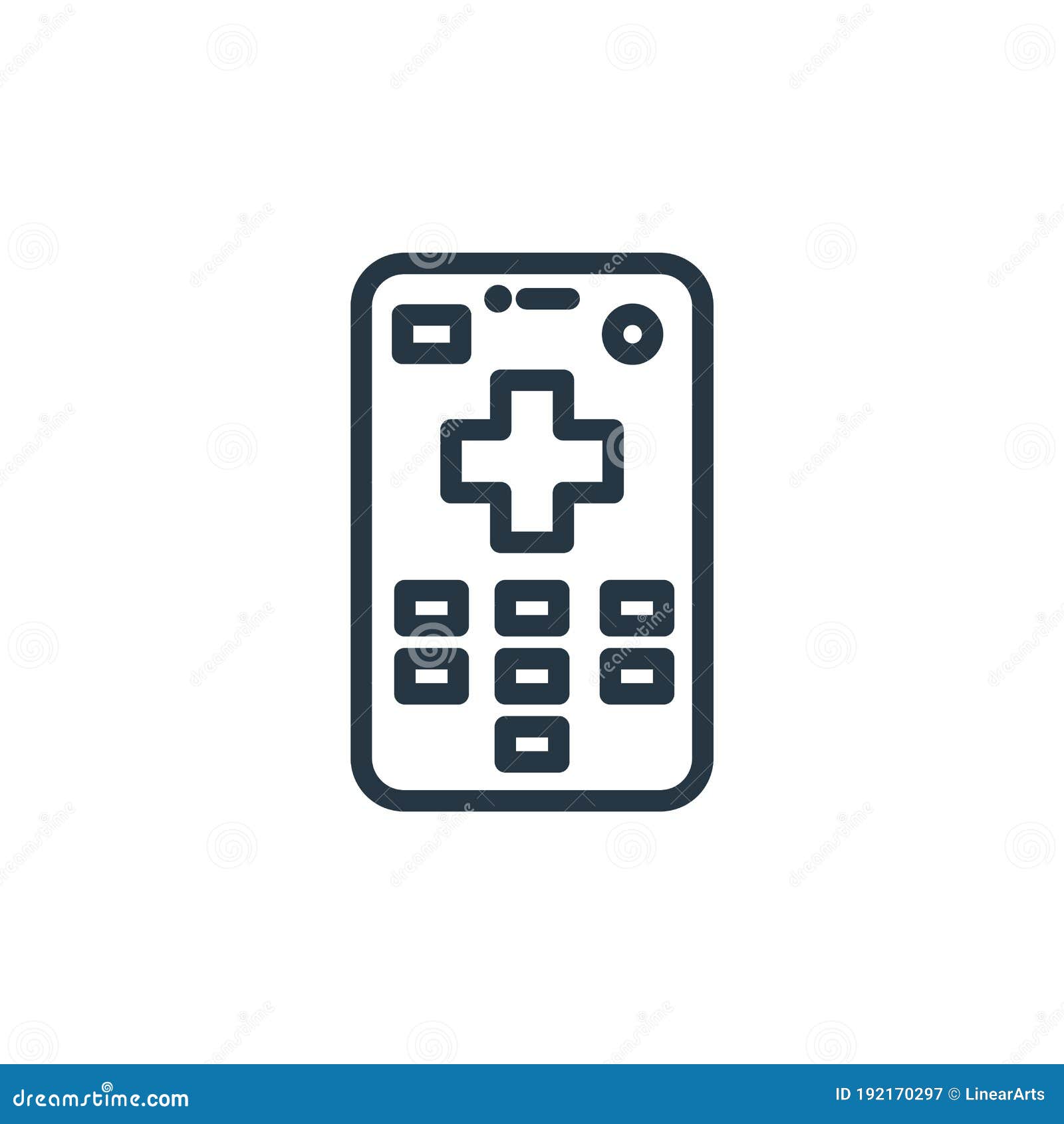 Remote Icon Vector from Electronic Devices Outline Concept. Thin Line ...