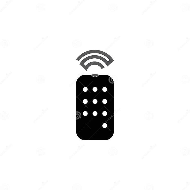 Remote icon stock vector. Illustration of button, multimedia - 253573773