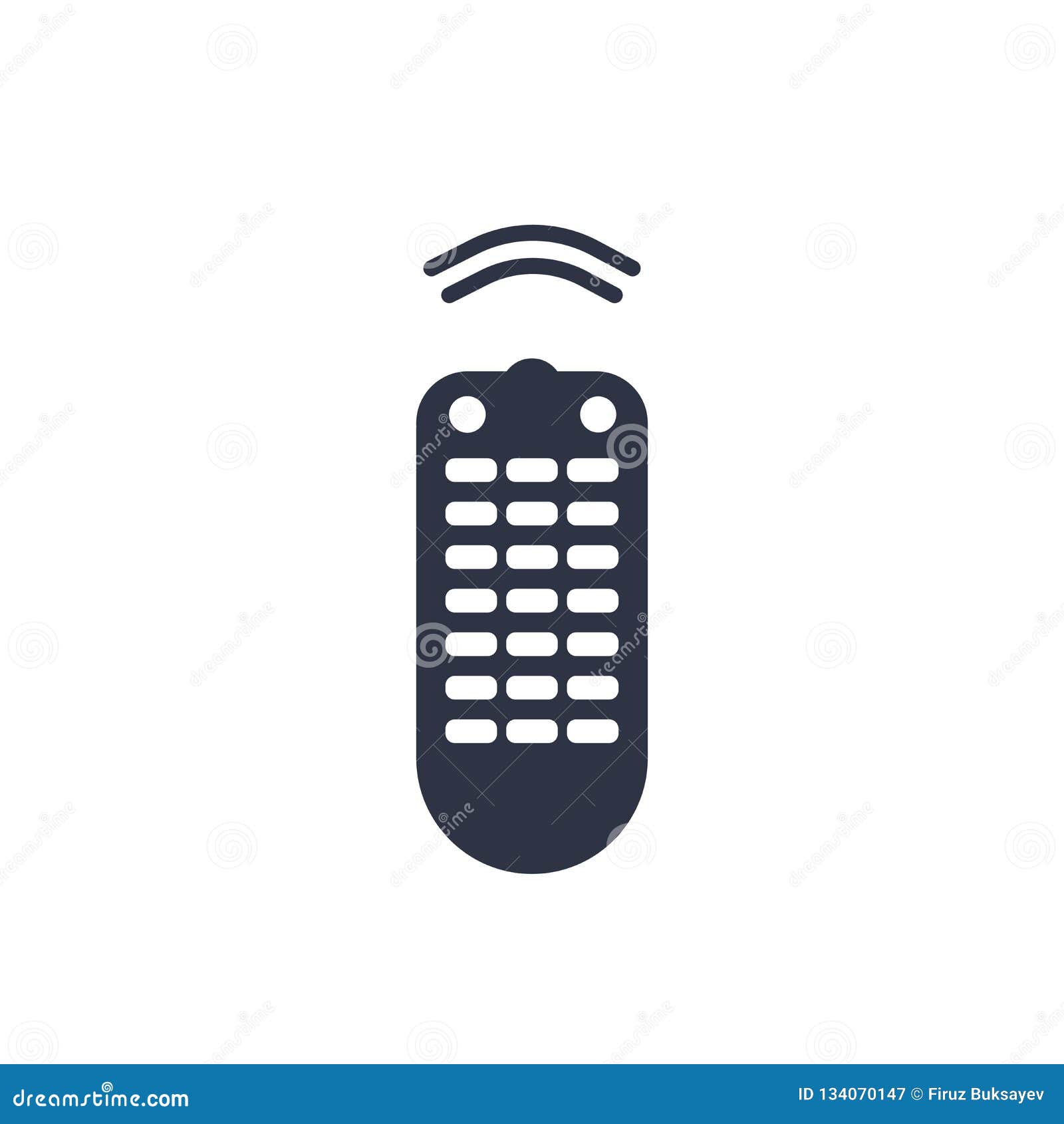 Remote Icon Vector Sign and Symbol Isolated on White Background, Remote ...