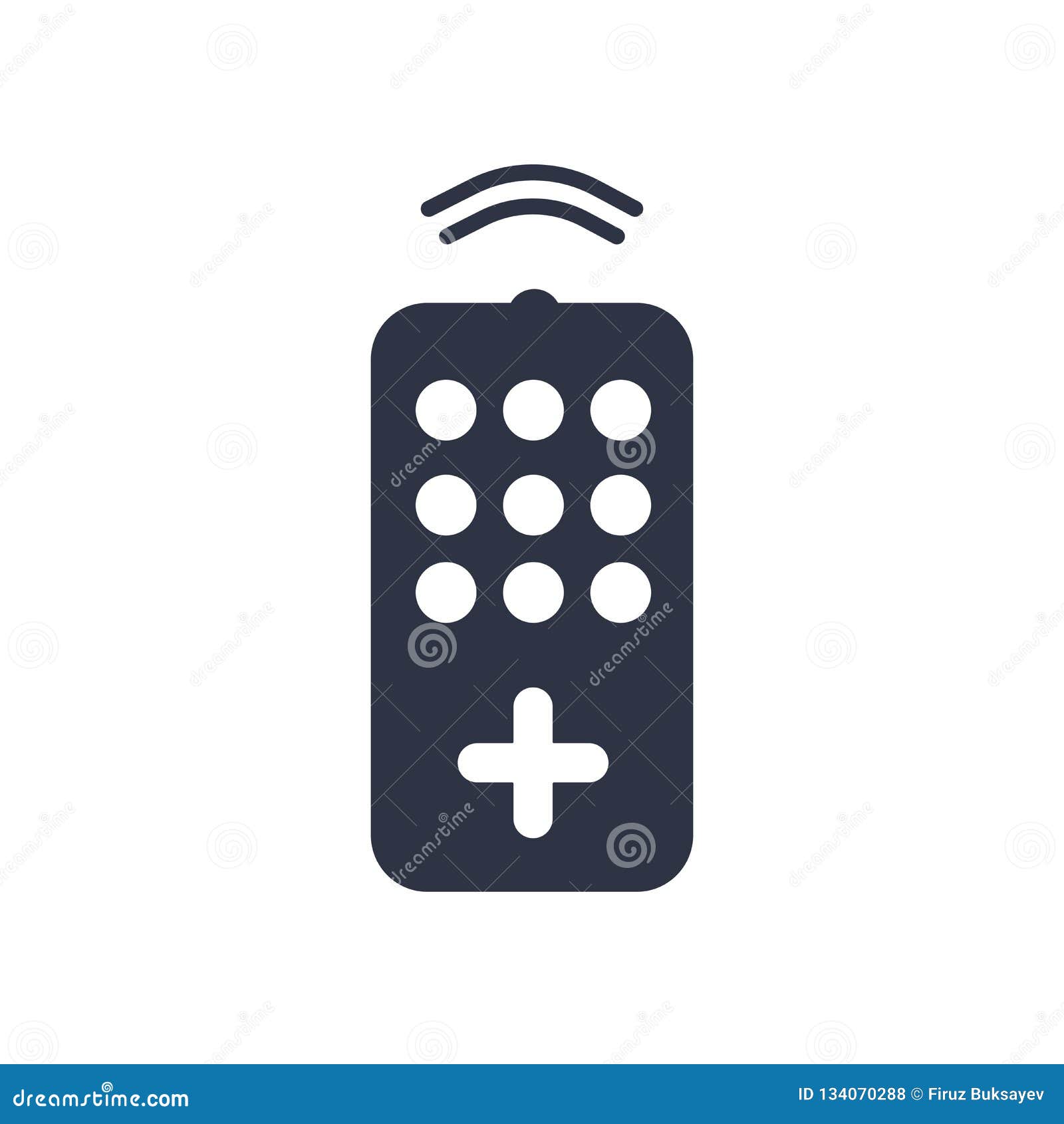 Remote Icon Vector Sign and Symbol Isolated on White Background, Remote ...