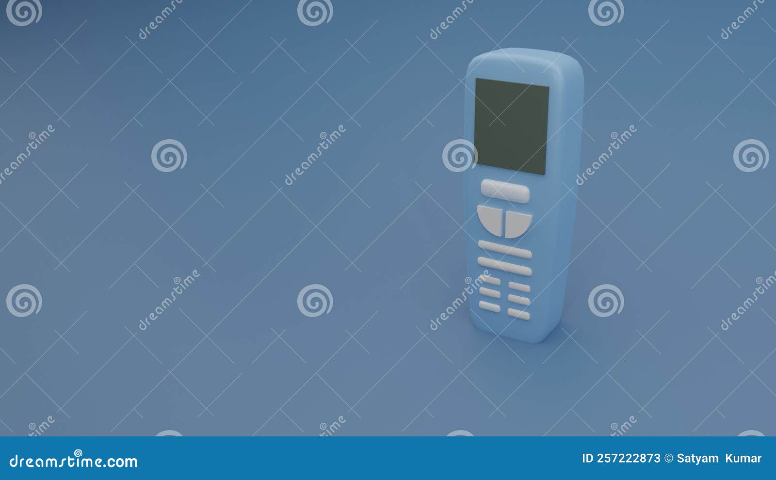 Remote Illustration 3d Illustration 3d Render Image Stock Illustration ...