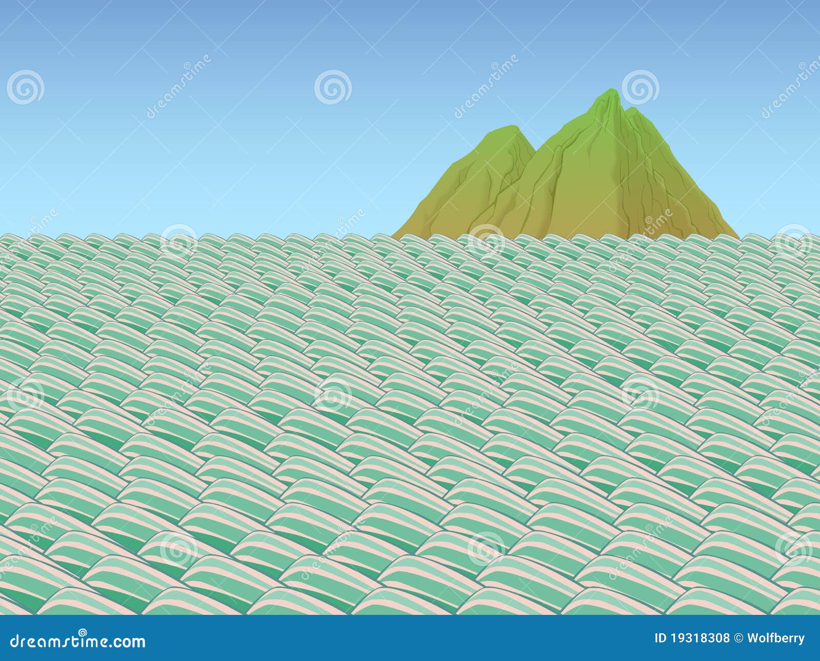 Remote Island stock illustration. Illustration of stylized - 19318308