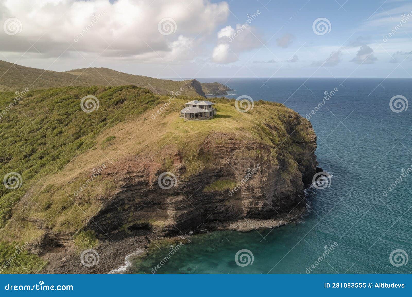 Remote Island Getaway with Scenic Cliffside Views and the Ocean in the ...