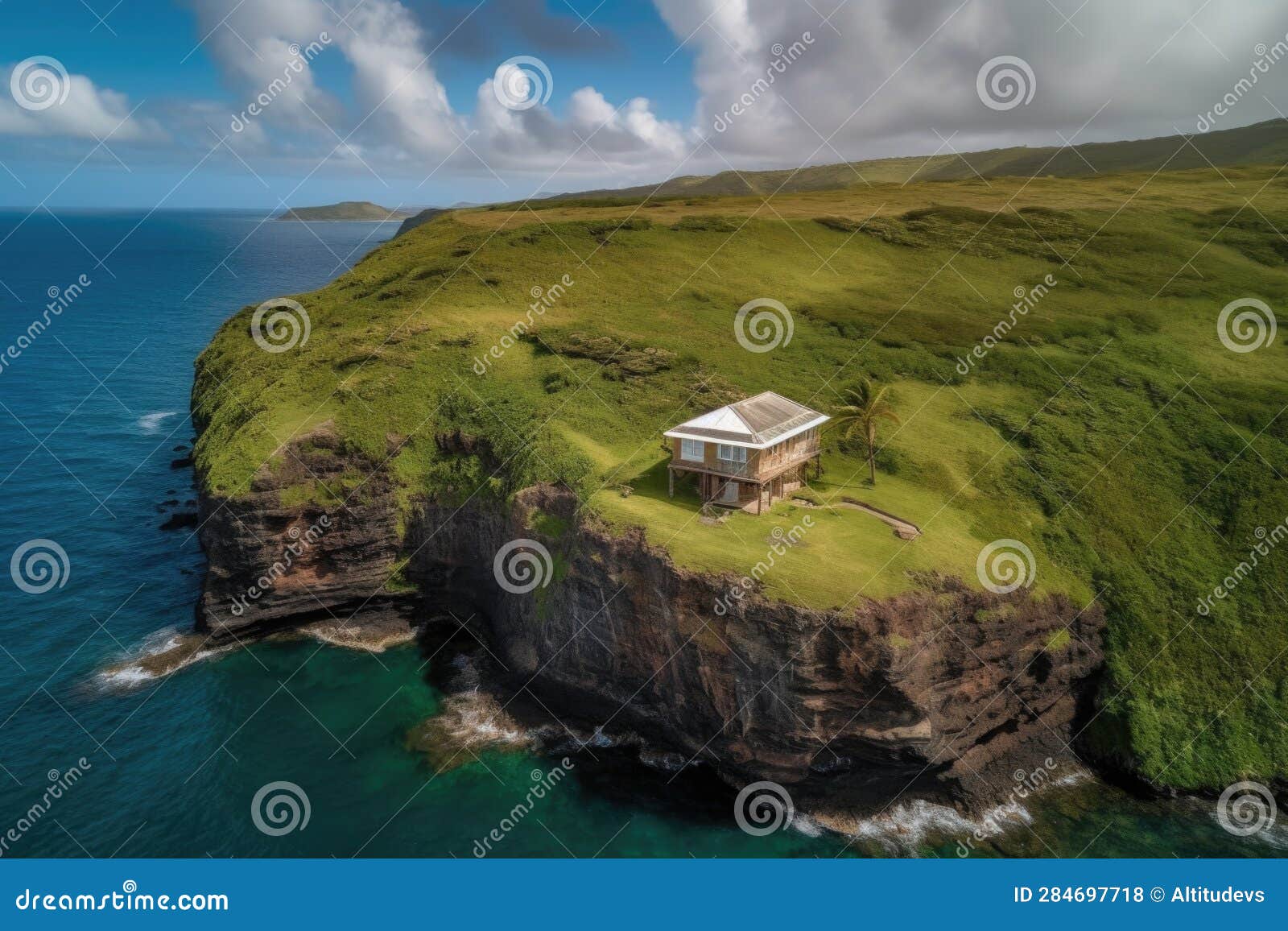 Remote Island Getaway with Scenic Cliffside Views and the Ocean in the ...